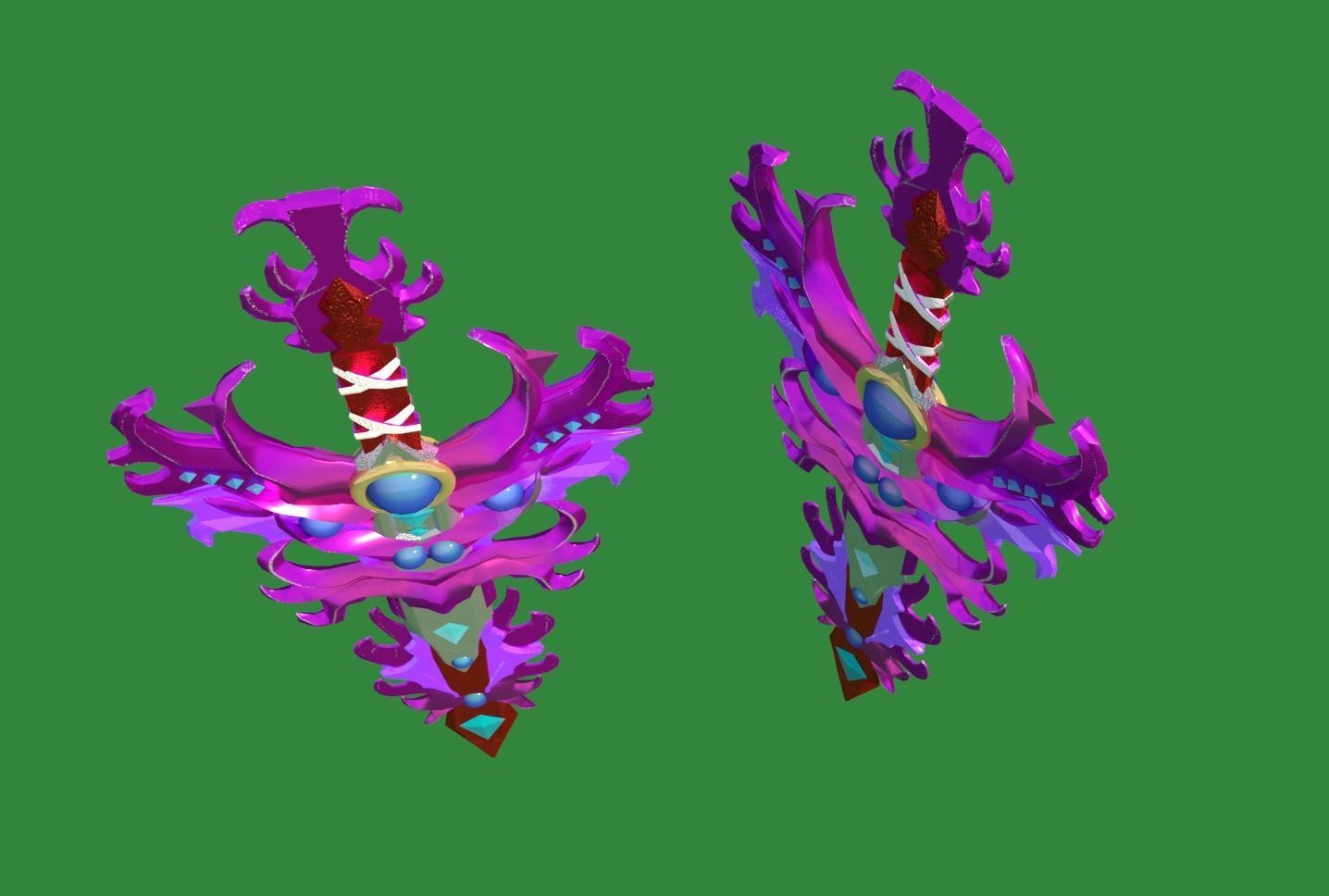 Weapon long sword game sword CG game model props ancient sword 3D model ...