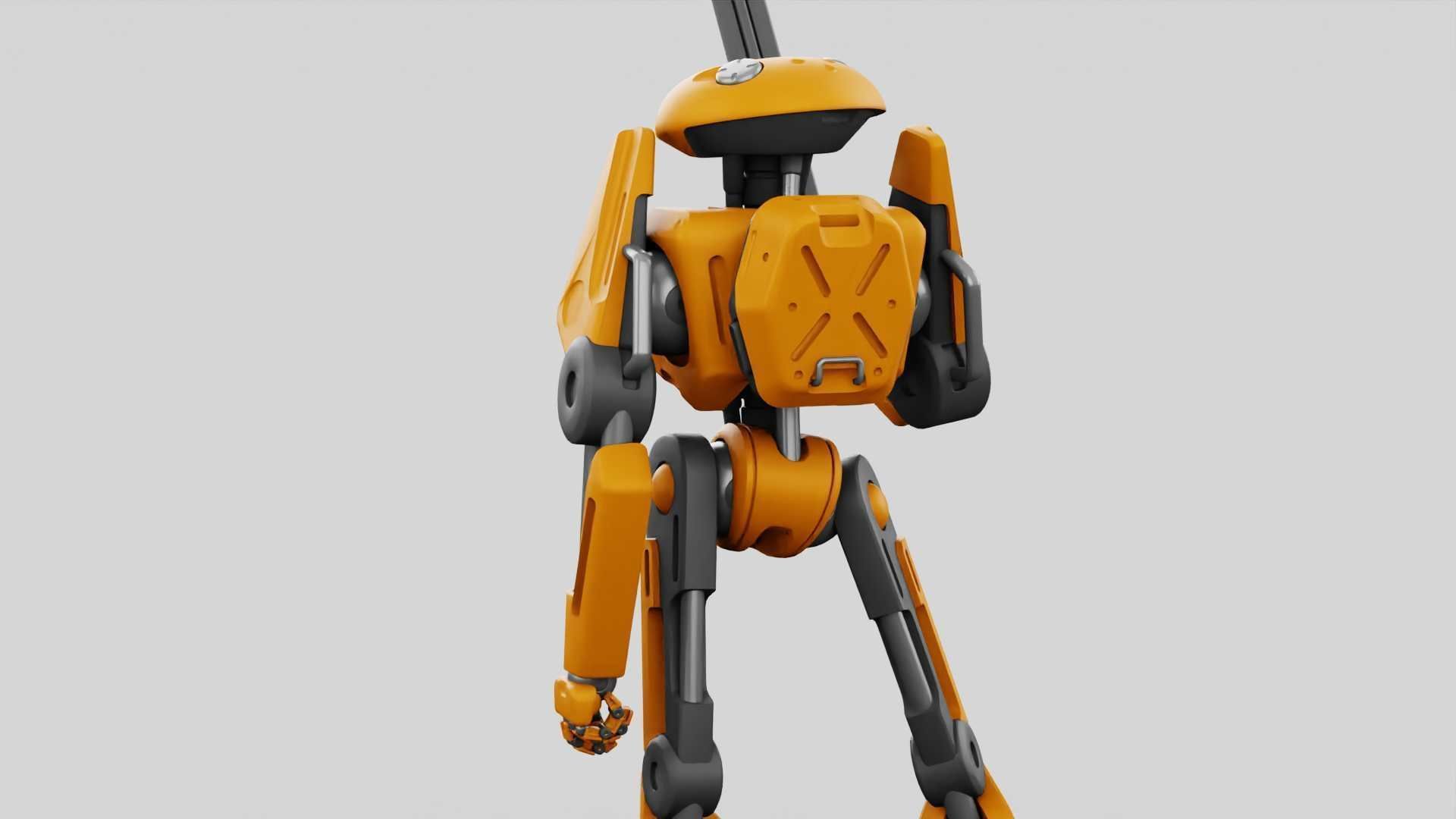 BATTLE DROID Z-100 RIGGED 3D model rigged | CGTrader