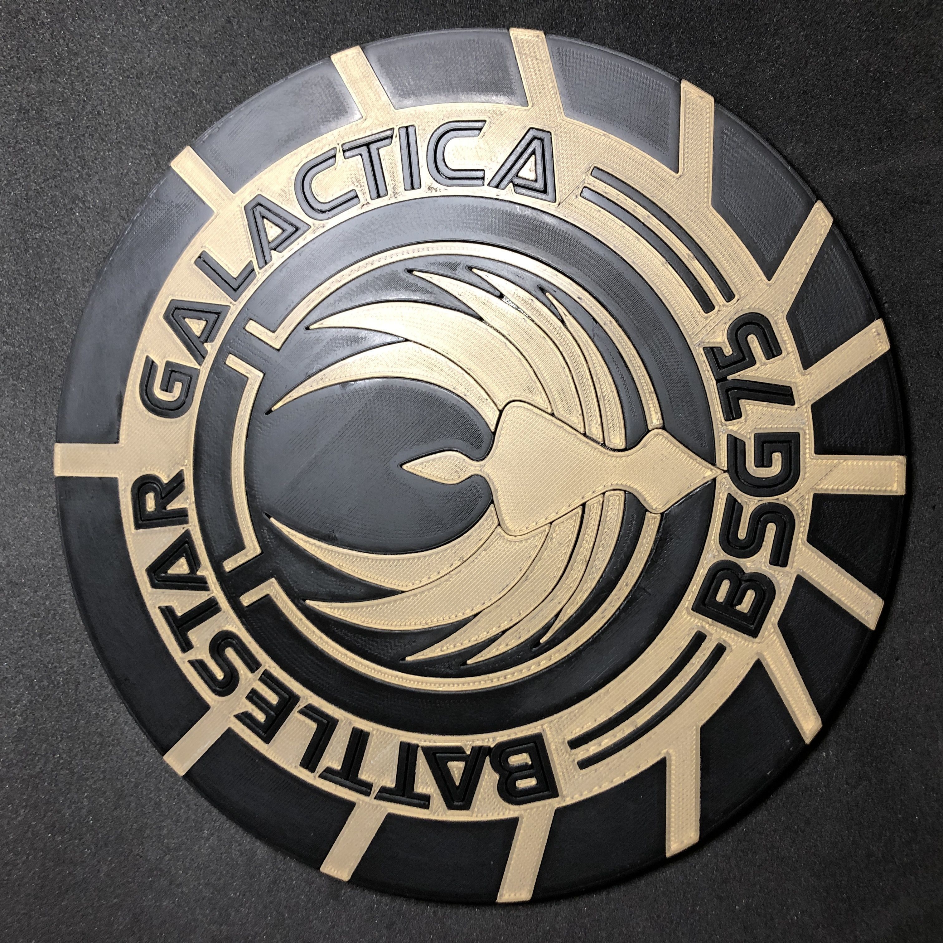 Battlestar Galactica BSG 75 Wall Plaque 3D model 3D printable | CGTrader