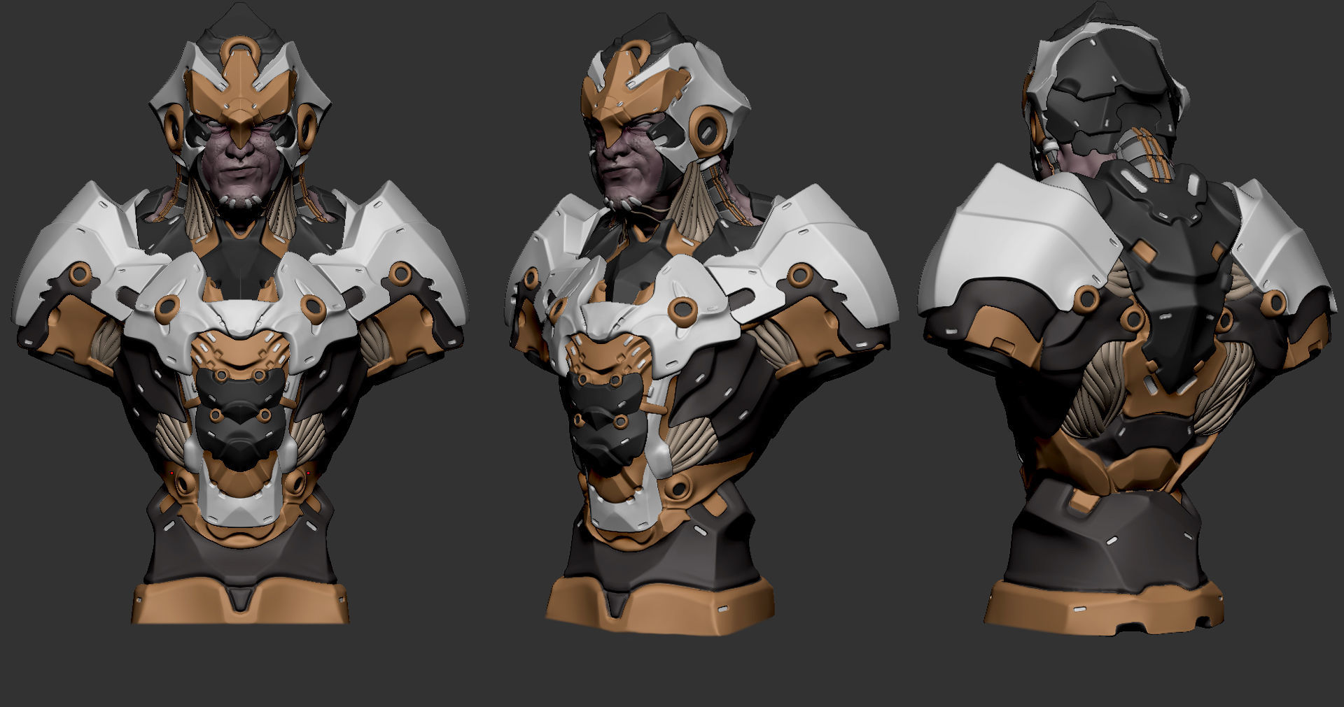 SCI FI Bust Creature 3D model 3D printable | CGTrader