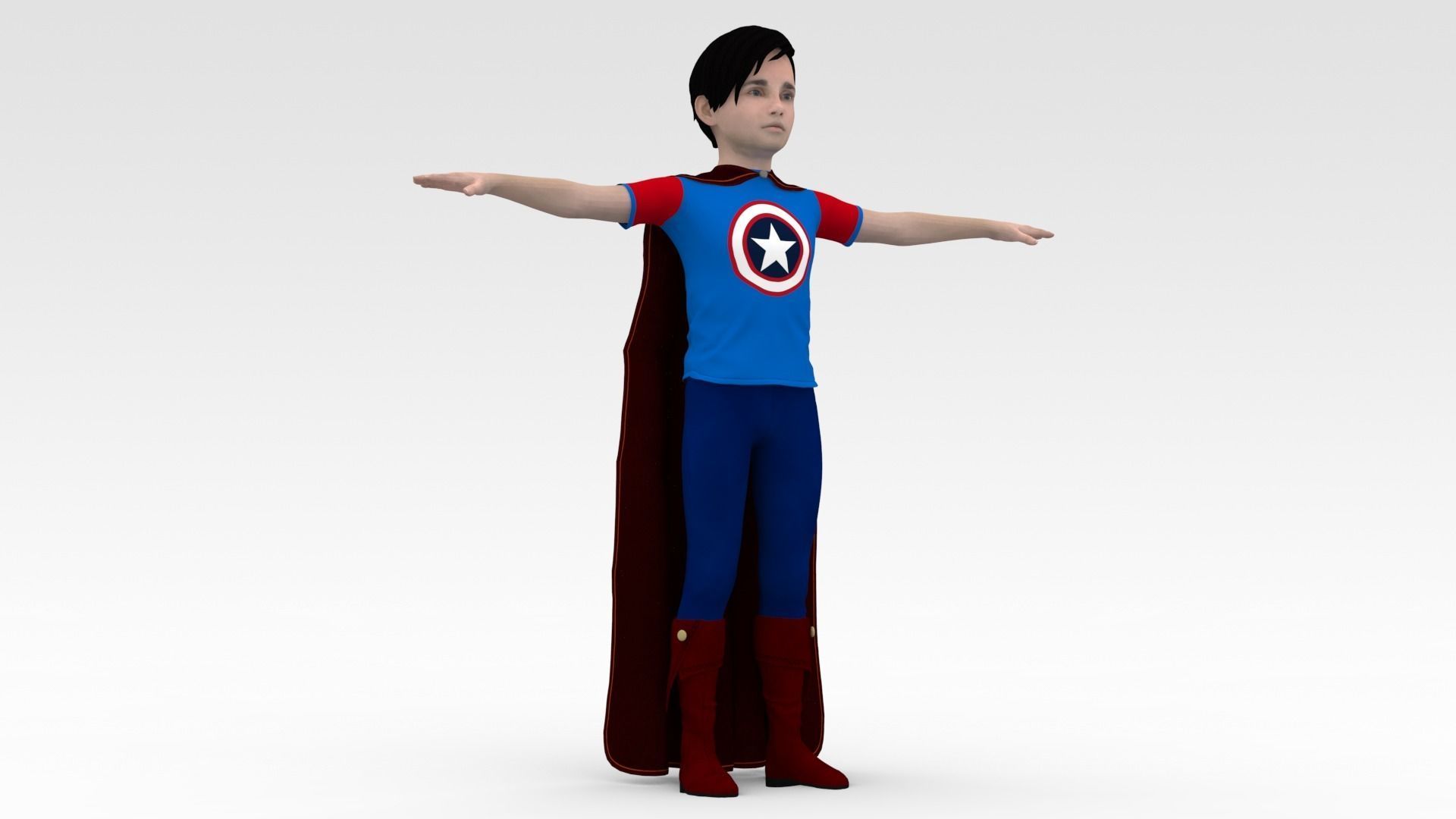 Superboy superhero 3D model | CGTrader