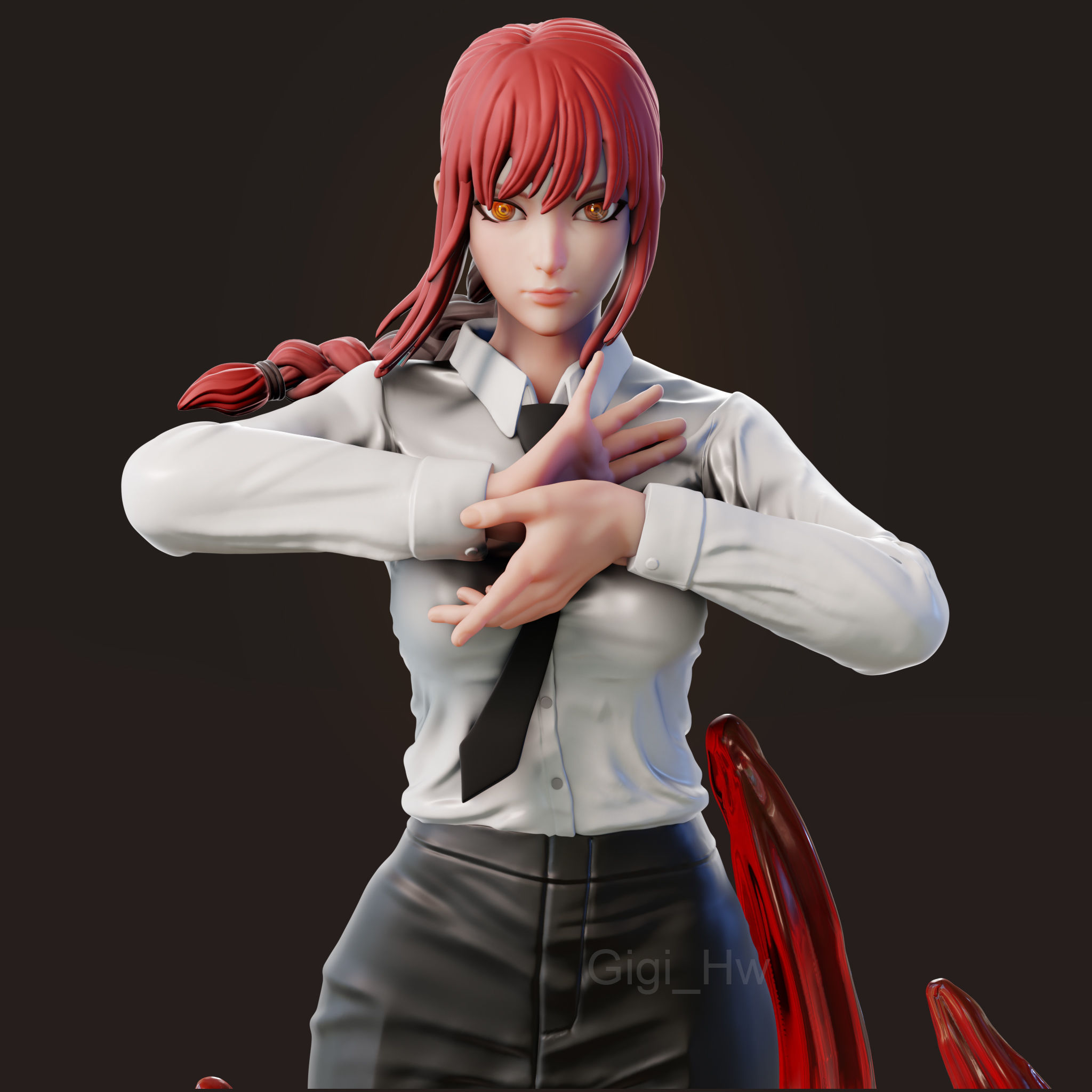 Makima from Chainsaw Man 3D model 3D printable | CGTrader