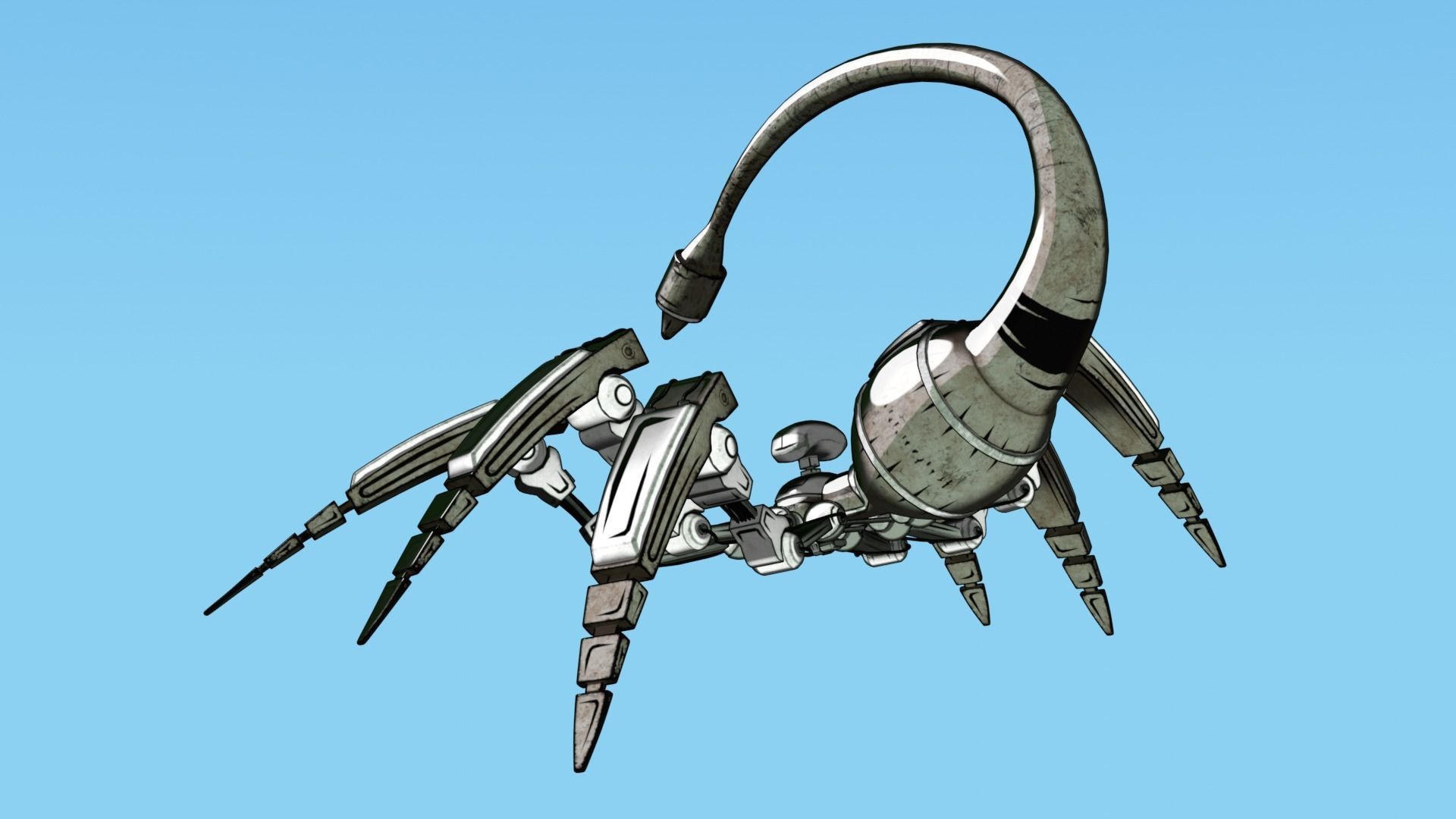 3D model Mecha Spider Scorpion VR / AR / low-poly | CGTrader