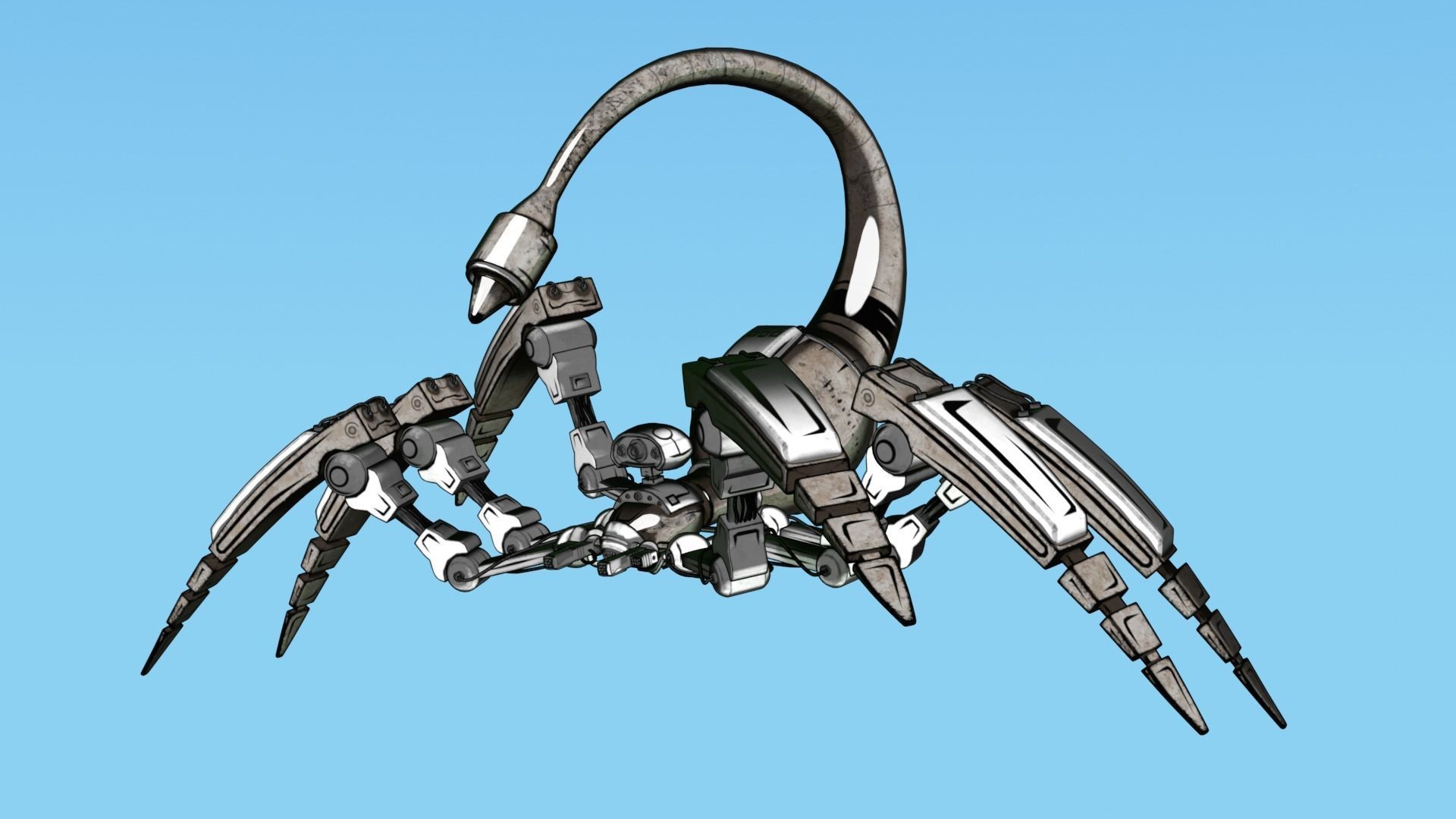 3D model Mecha Spider Scorpion VR / AR / low-poly | CGTrader