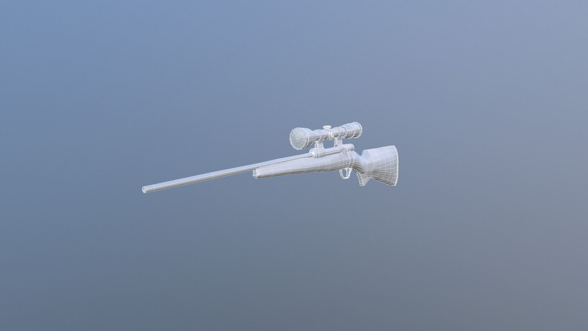 3D model Hunting Sniper Rifle GR-LowPoly VR / AR / low-poly | CGTrader