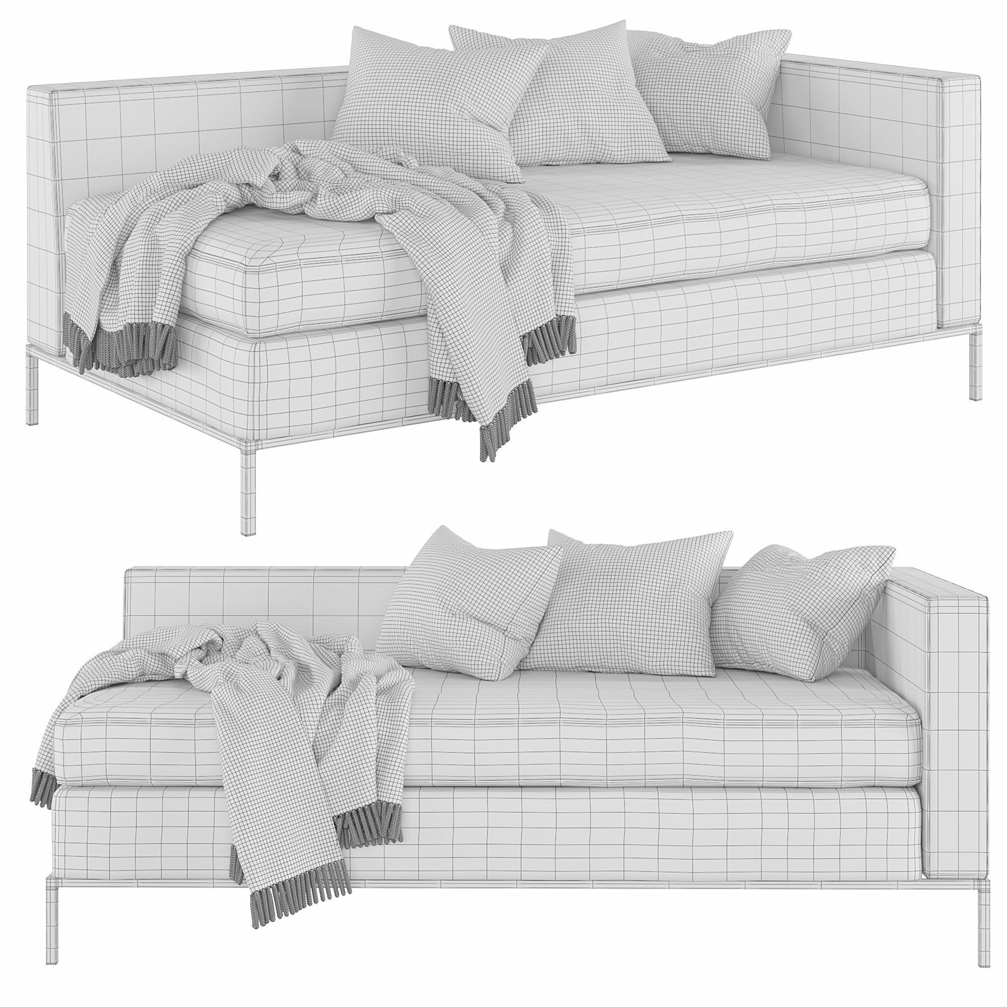 Daybed Lena 3D model | CGTrader