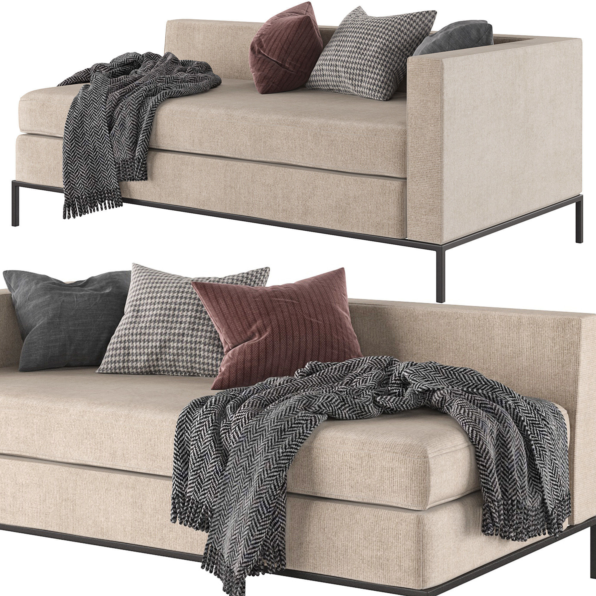 Daybed Lena 3D model | CGTrader