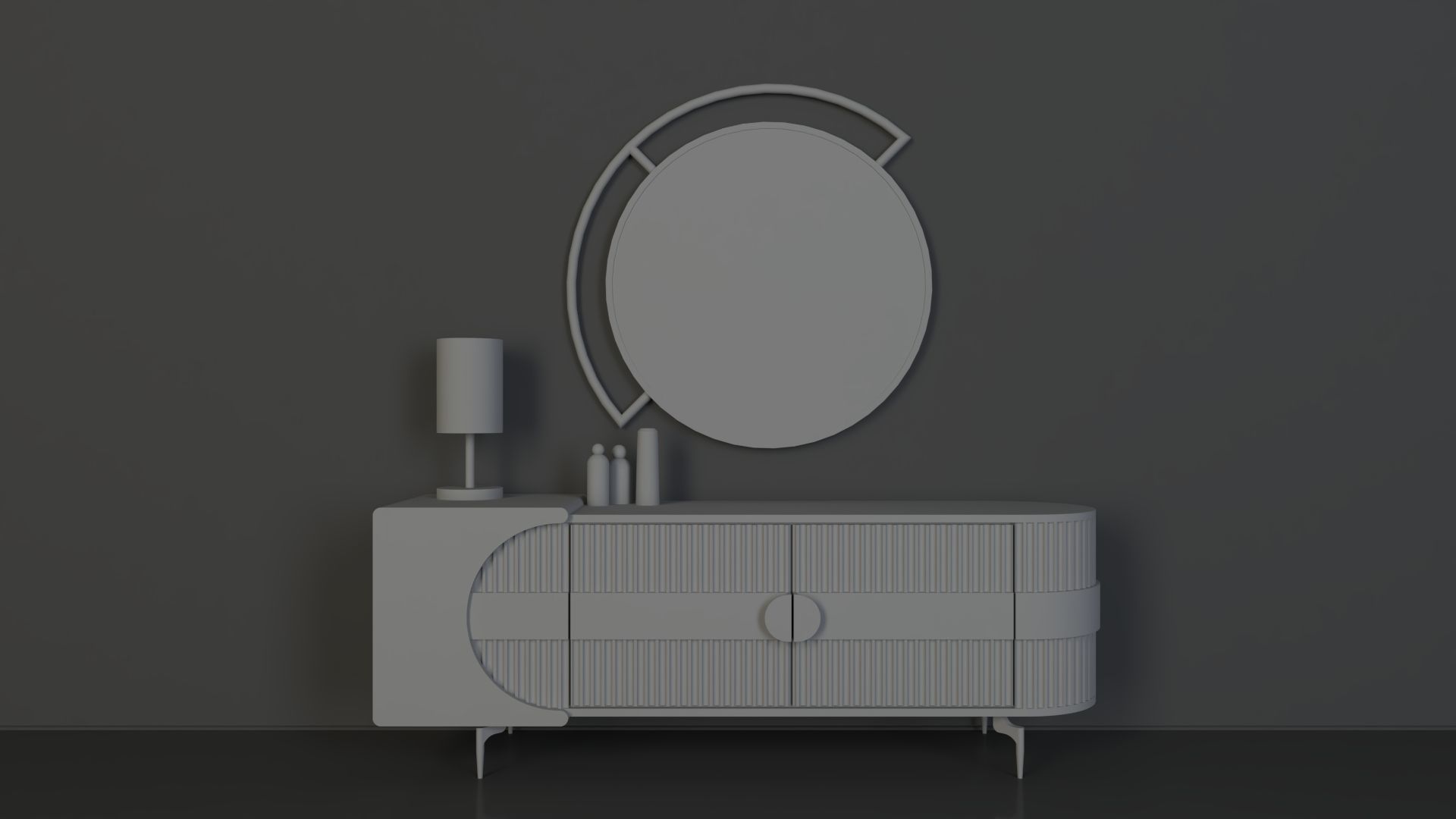 Vanity Dressing Table free 3D model | CGTrader