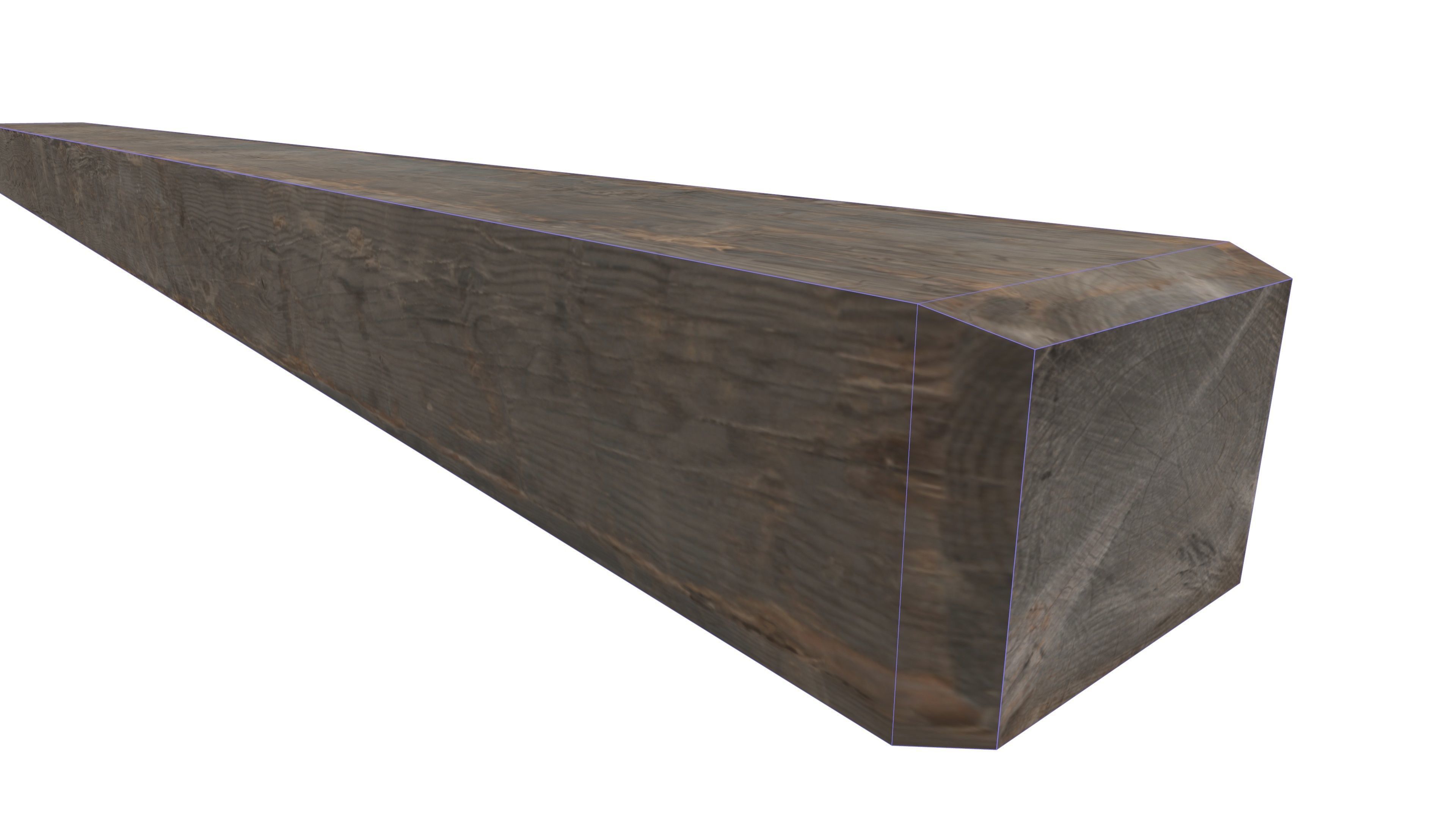 3D model Wooden Beam 3D Model AR VR PBR VR / AR / low-poly | CGTrader
