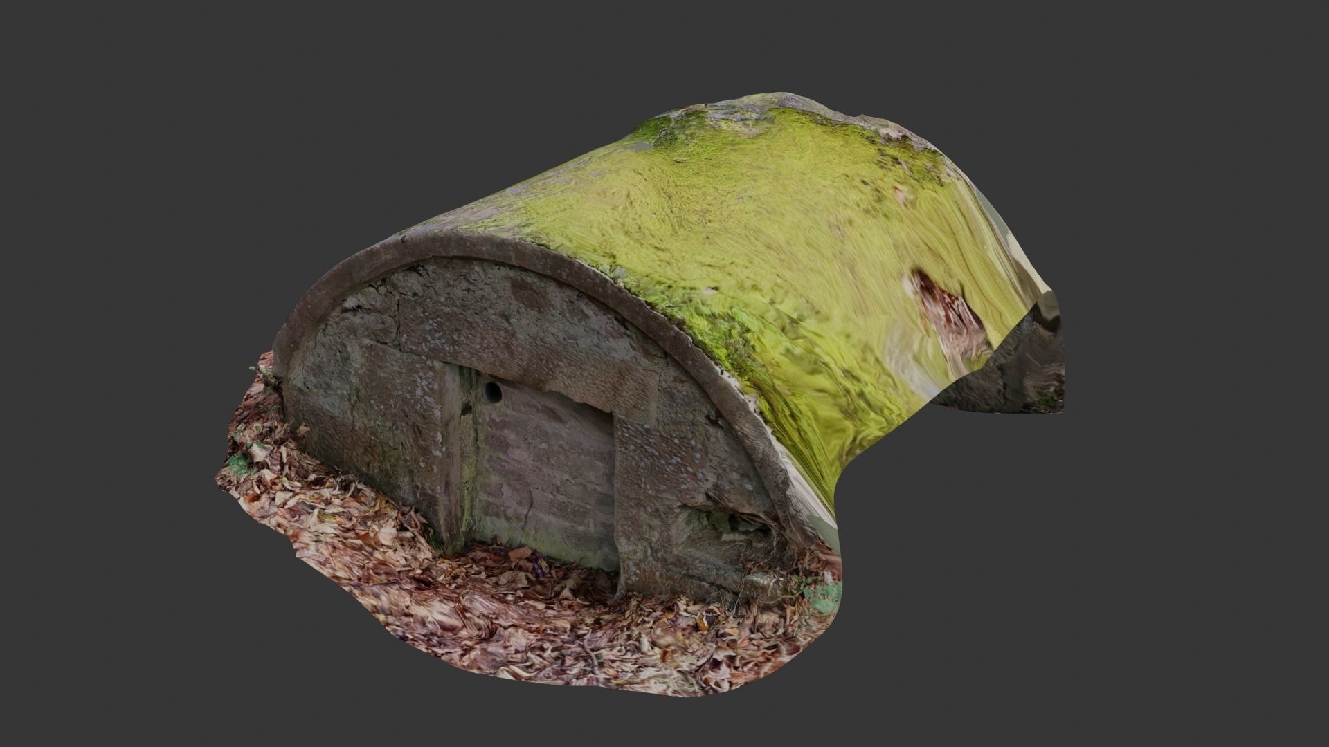 3D model Old World War 2 Bunker Photoscan VR / AR / low-poly | CGTrader