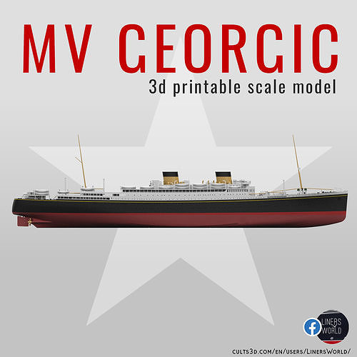 MV GEORGIC 1931 last White Star Line ship printable model 3D model 3D ...