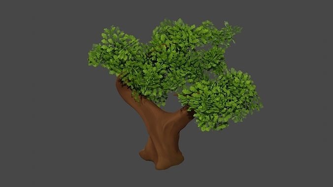 3D model Stylized oak VR / AR / low-poly | CGTrader