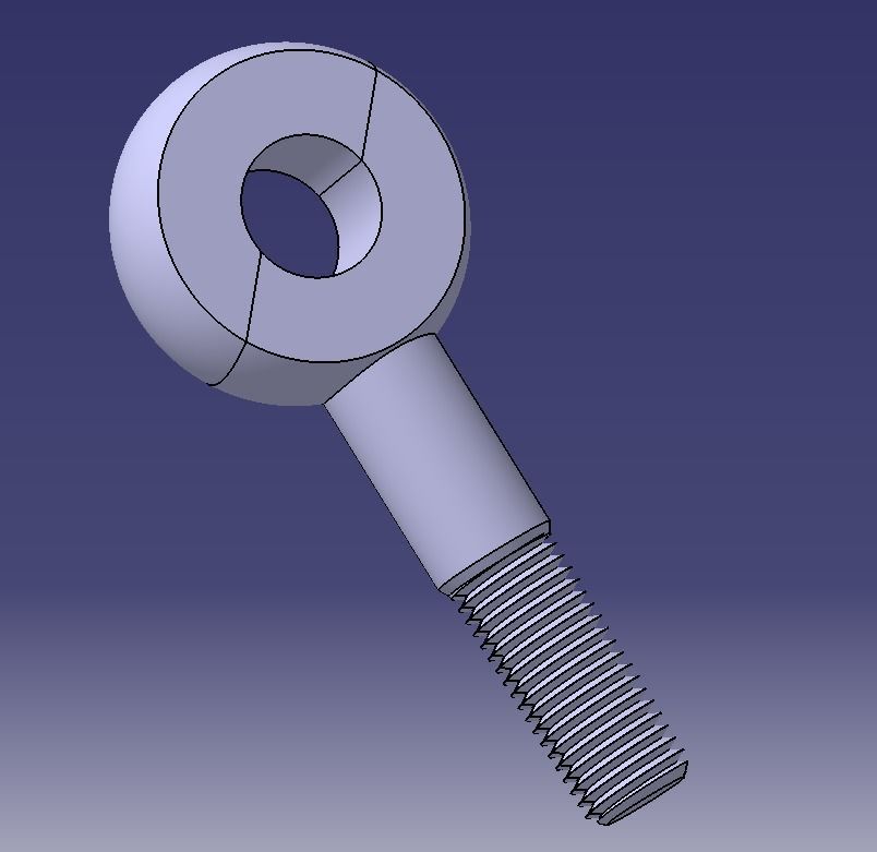 M30 Eye Bolt 3D model 3D printable | CGTrader