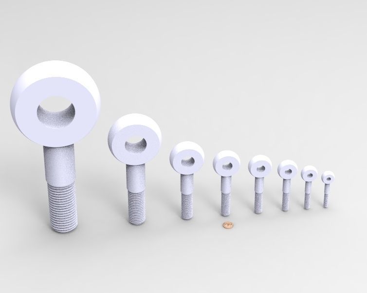 M14 Eye Bolt 3D model 3D printable | CGTrader