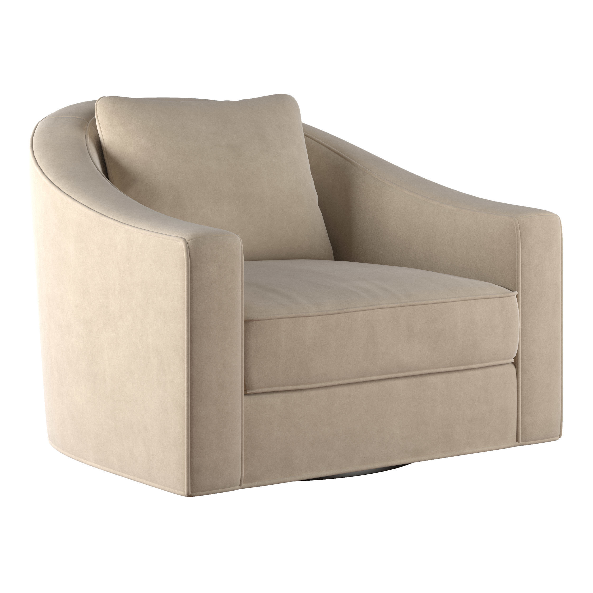 3D model RH CURVED SWIVEL CHAIR VR / AR / low-poly | CGTrader