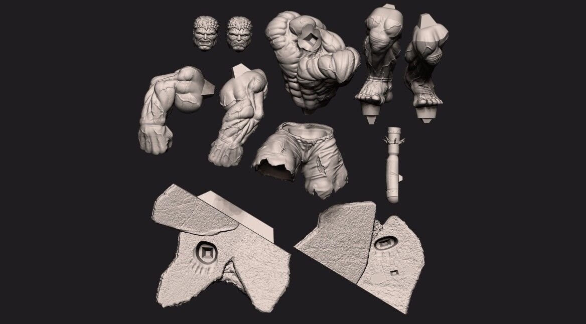 HULK - Marvel 3D model 3D printable | CGTrader