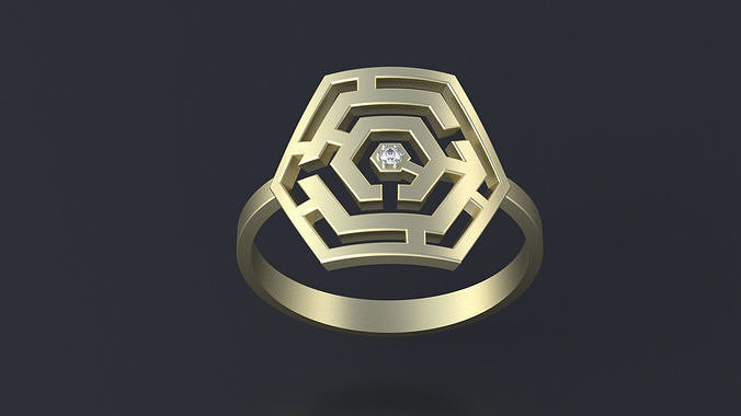 Ring maze for CNC or 3D model 3D printable | CGTrader