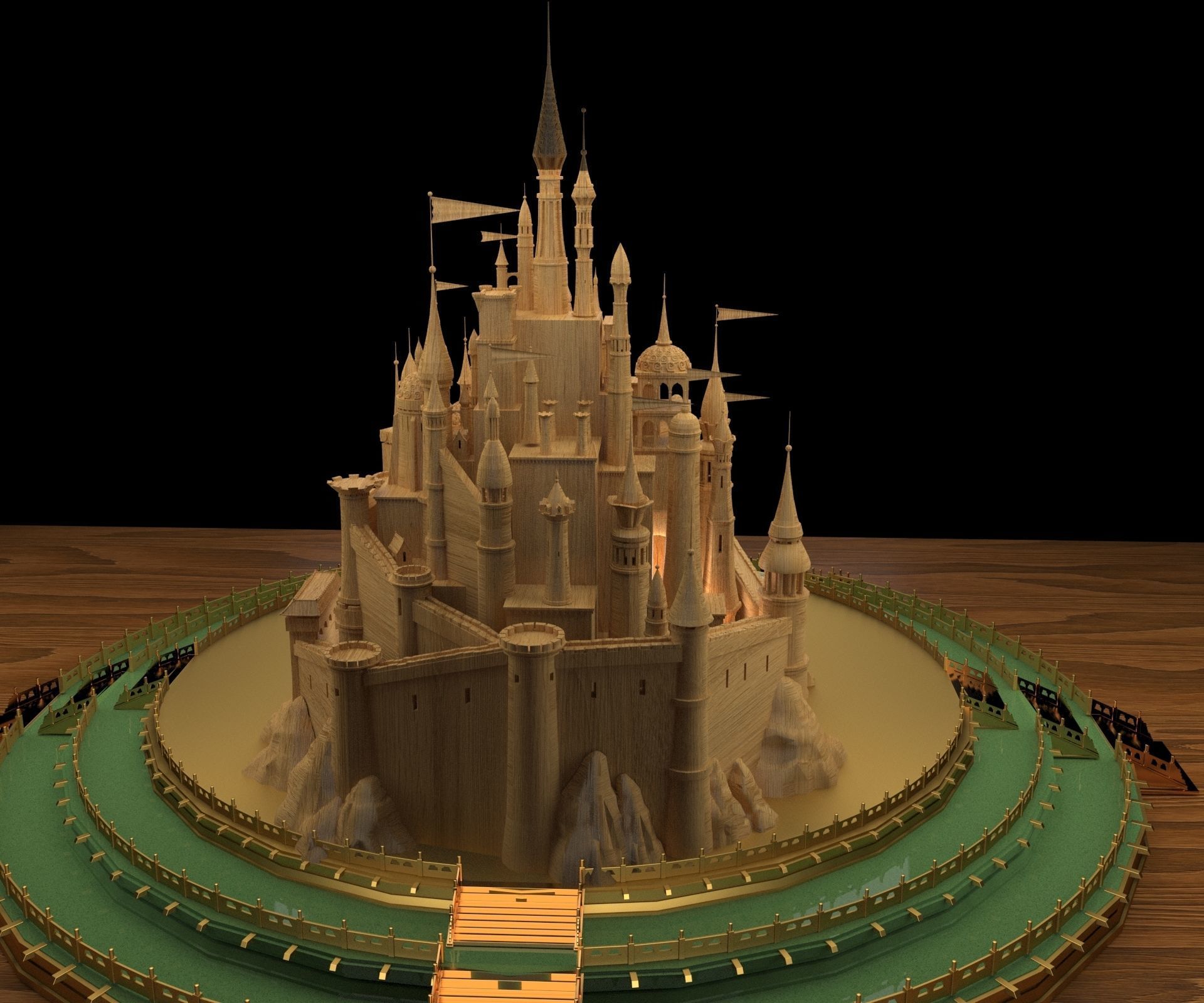 Chinese ancient castle 3D model | CGTrader