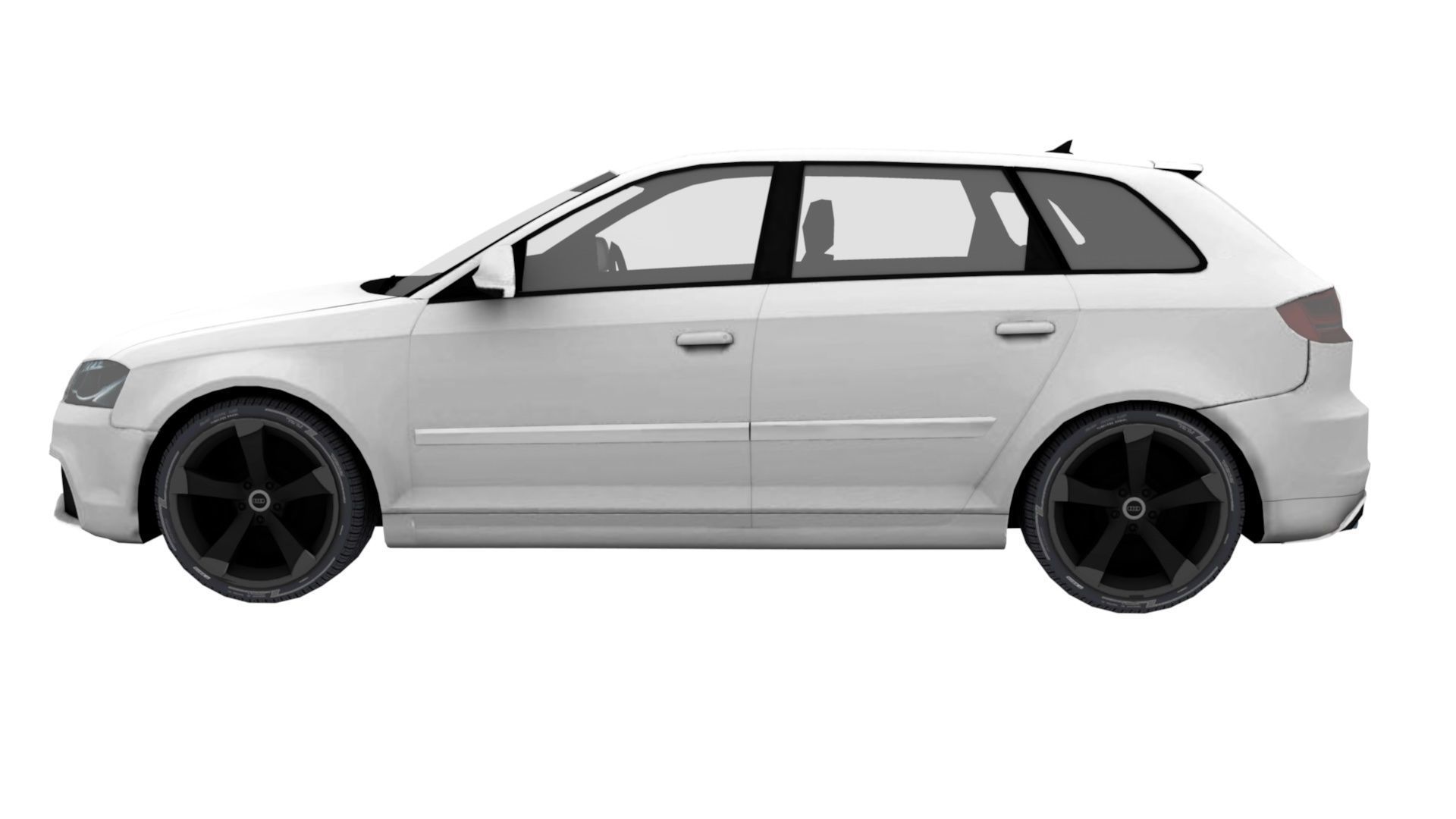 audi rs3 3D model animated rigged | CGTrader