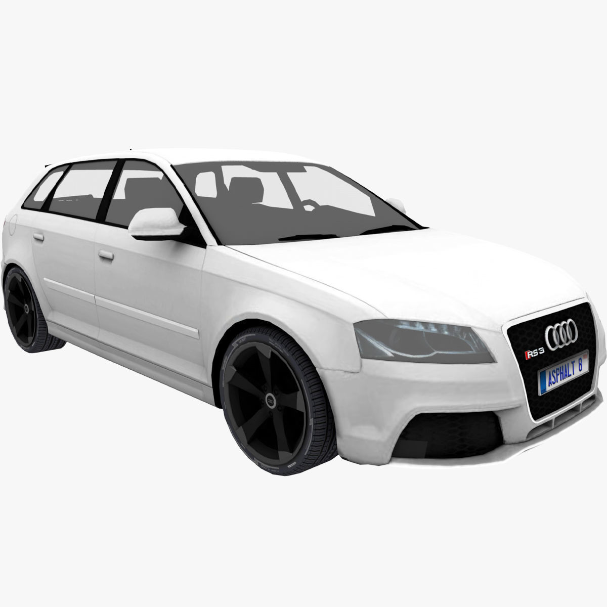 audi rs3 3D model animated rigged | CGTrader