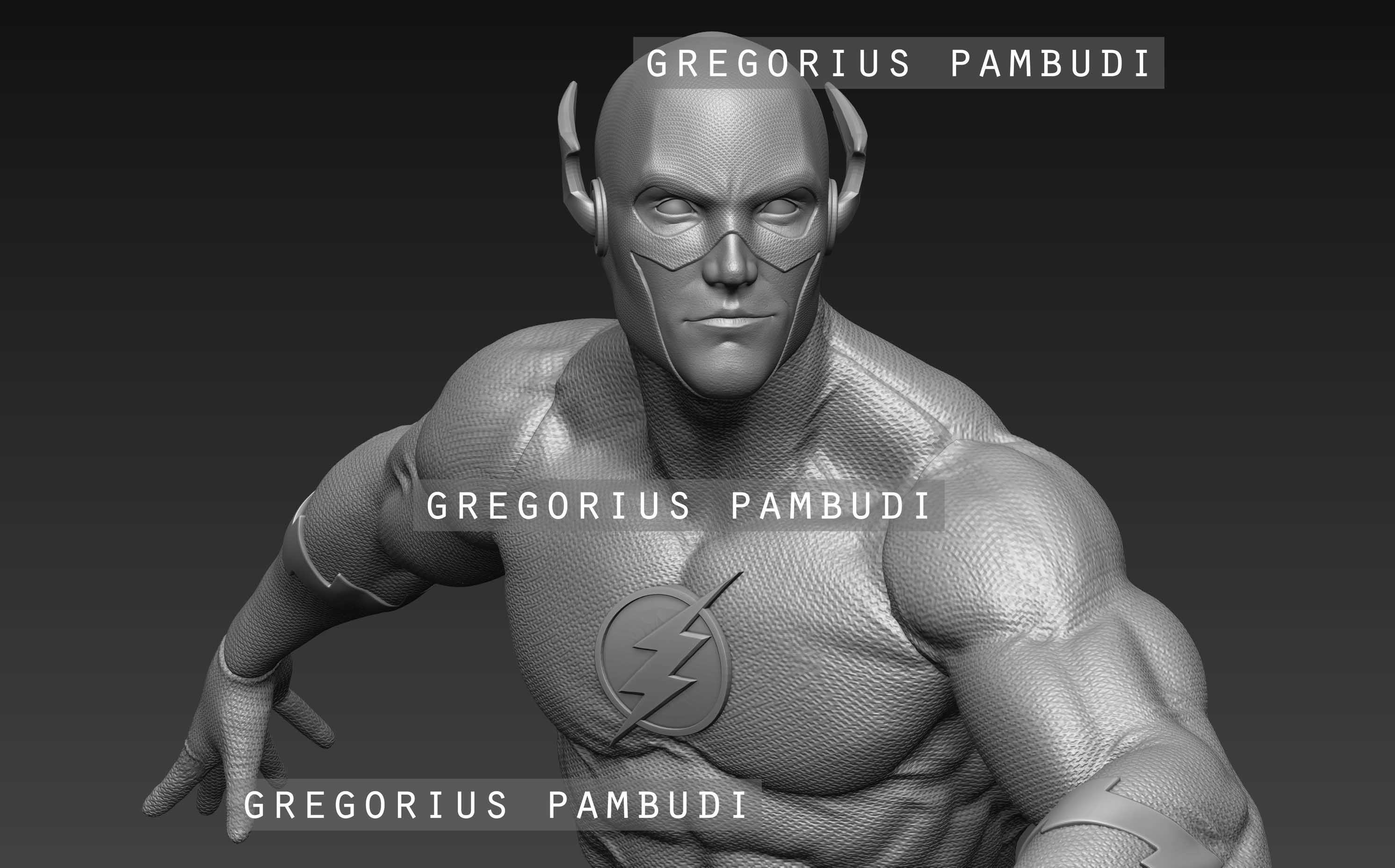 The Flash Fan Art Statue 3d Printable 3D model 3D printable | CGTrader