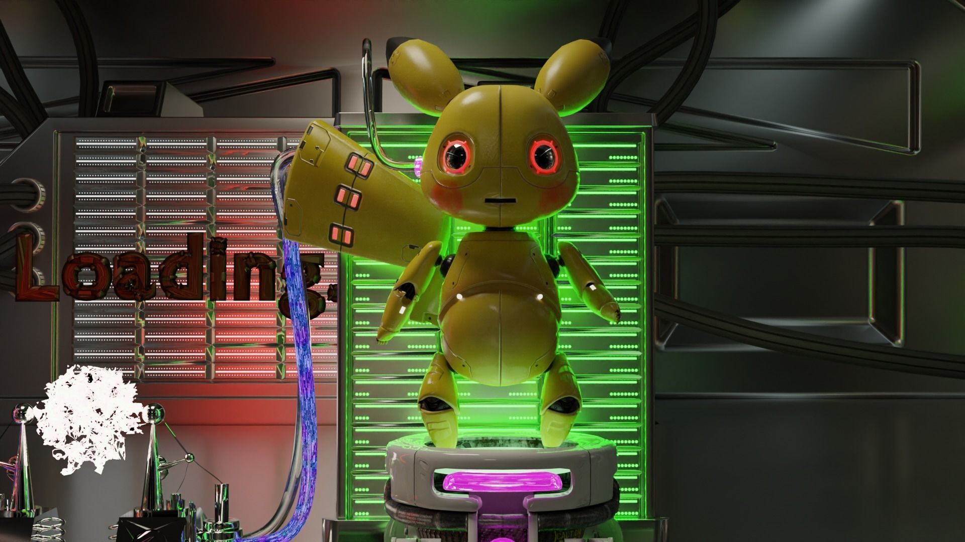 3D model robot pikachu and pikachu VR / AR / low-poly | CGTrader