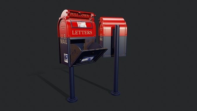 3D model Mailbox - Tutorial Included VR / AR / low-poly | CGTrader