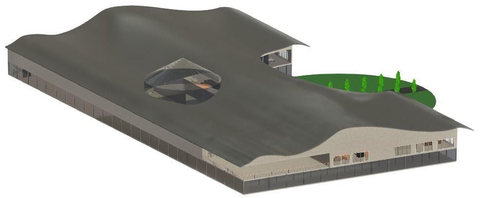 Two-storey building 3D model | CGTrader