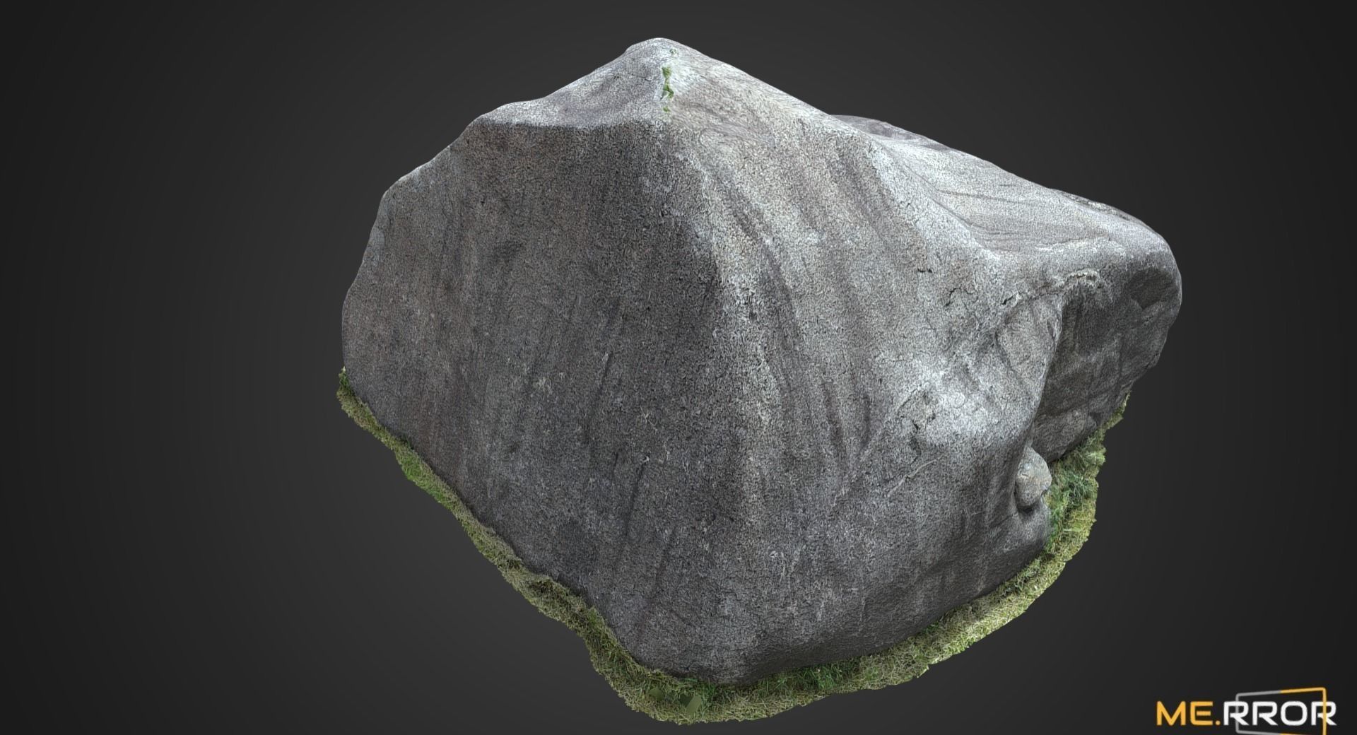 3D model Mossy Gray Rock VR / AR / low-poly | CGTrader