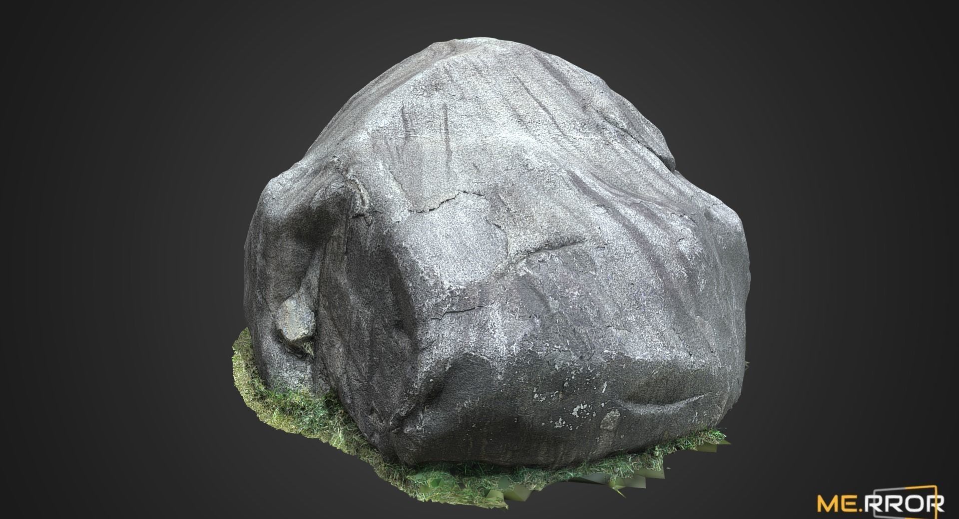 3D model Mossy Gray Rock VR / AR / low-poly | CGTrader