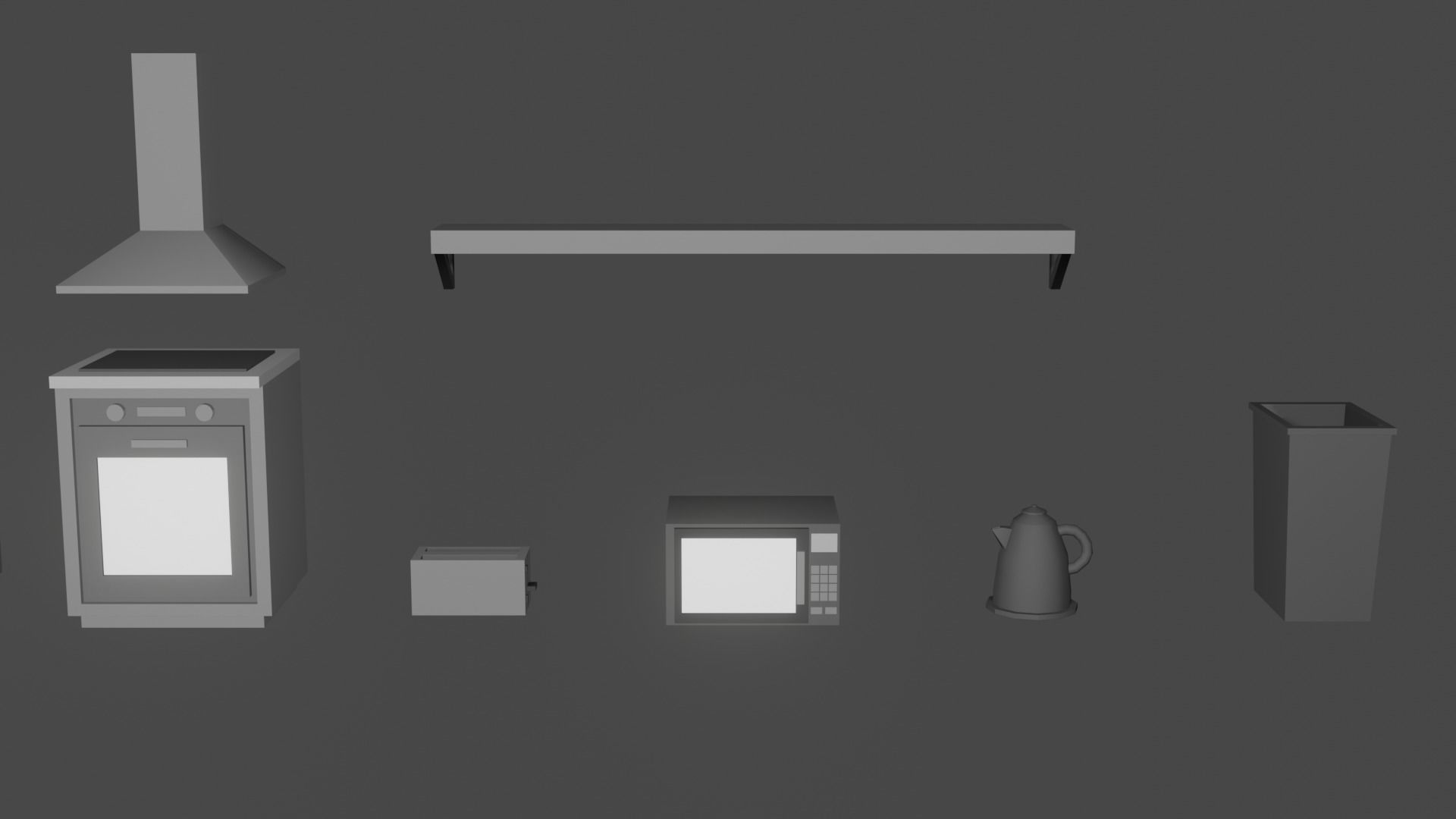 Low Poly Furniture Pack 35 pieces Textured free VR / AR / low-poly 3D ...