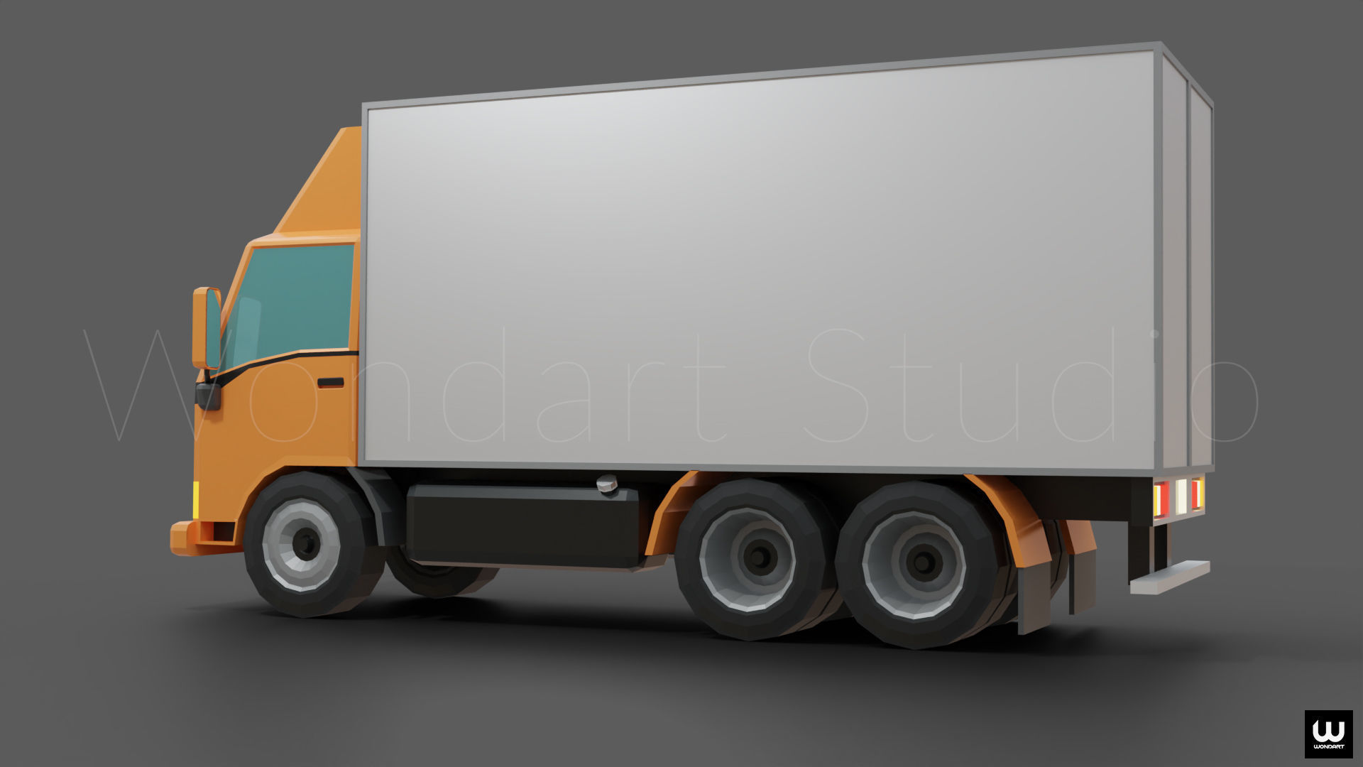 3D model Concept Cartoon Lorry Truck VR / AR / low-poly | CGTrader