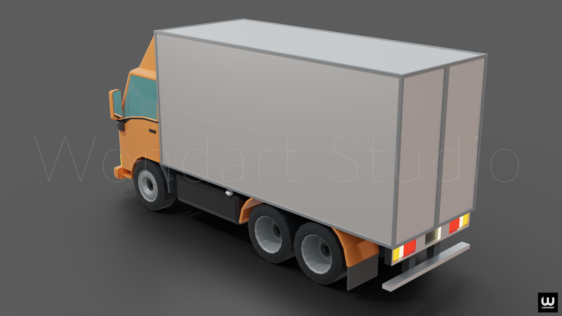3D model Concept Cartoon Lorry Truck VR / AR / low-poly | CGTrader