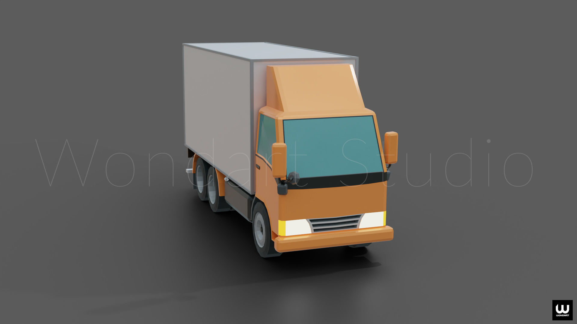 3D model Concept Cartoon Lorry Truck VR / AR / low-poly | CGTrader