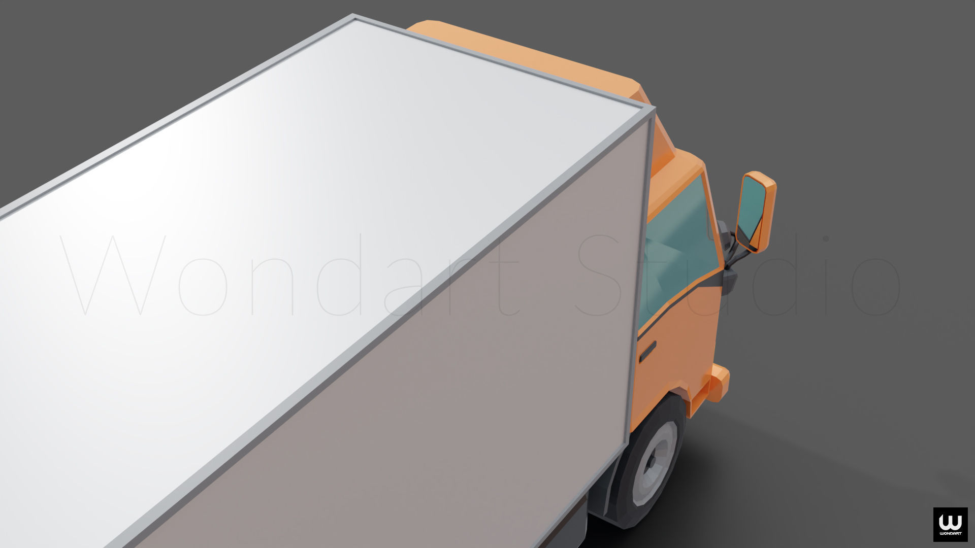 3D model Concept Cartoon Lorry Truck VR / AR / low-poly | CGTrader