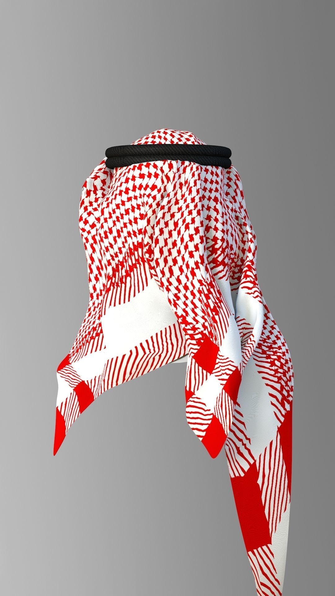 Saudi Shemagh 3D model | CGTrader