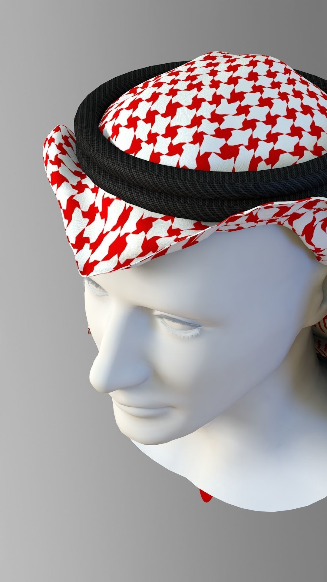 Saudi Shemagh 3D model | CGTrader