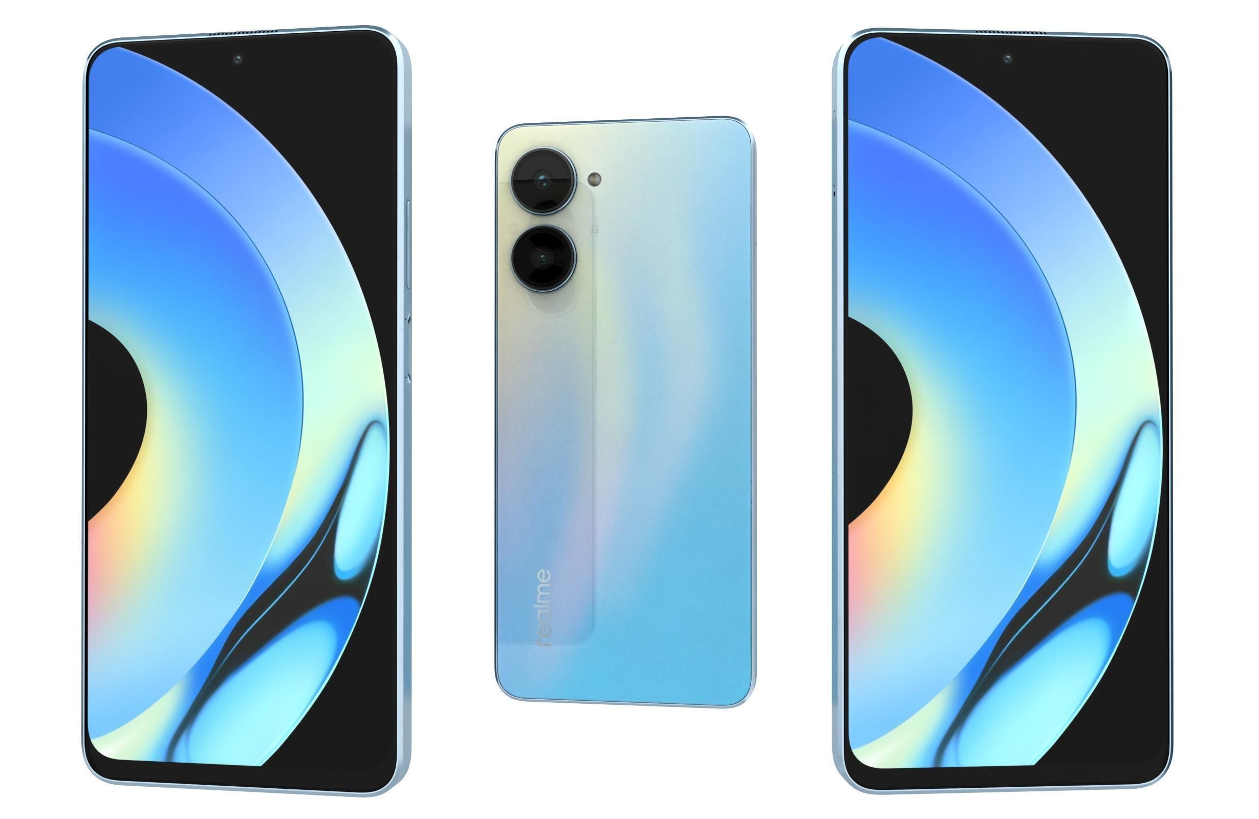 Realme 10 Pro Blue 3D model | CGTrader