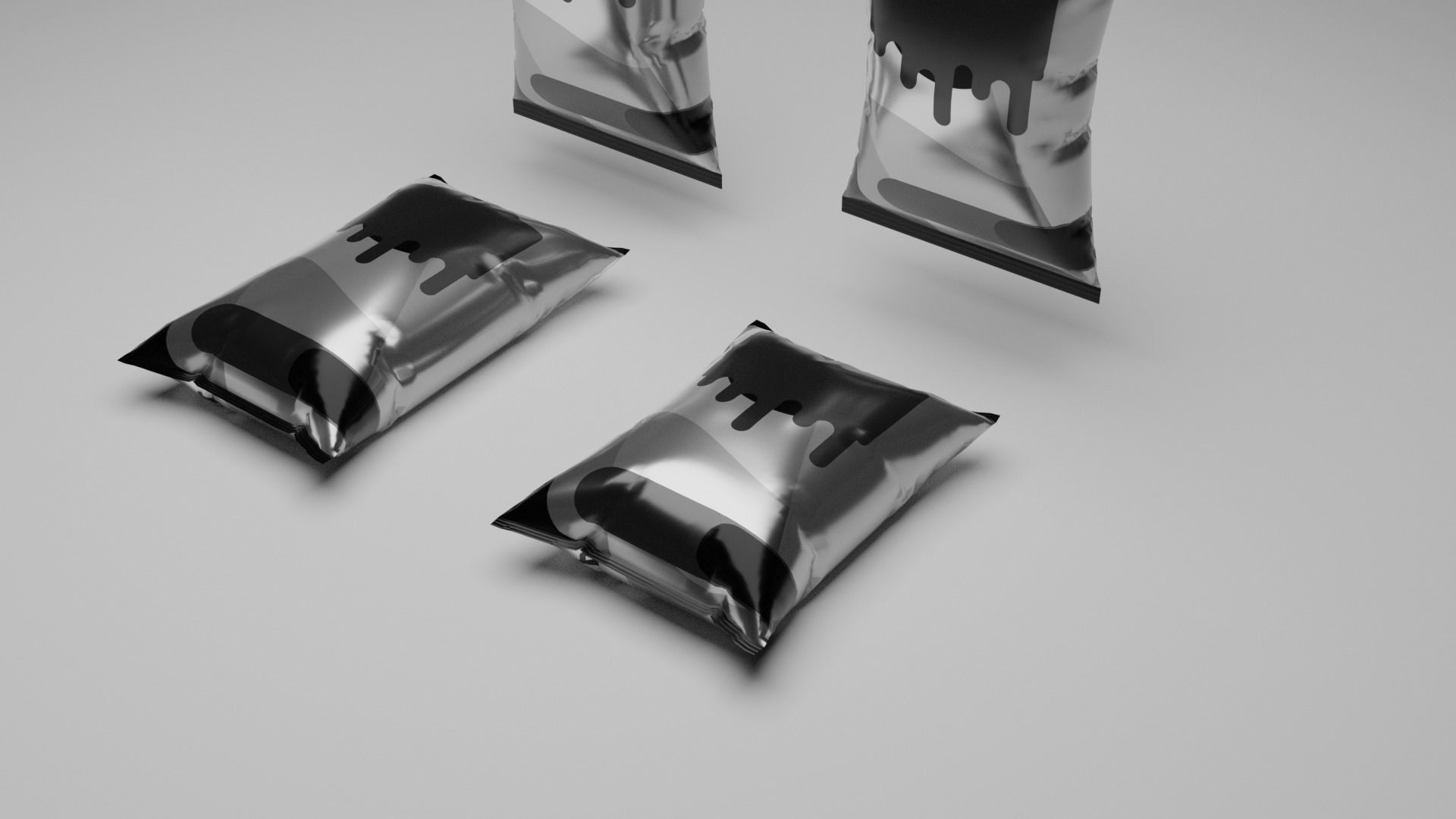 3D model Chips Packet Pack VR / AR / low-poly | CGTrader