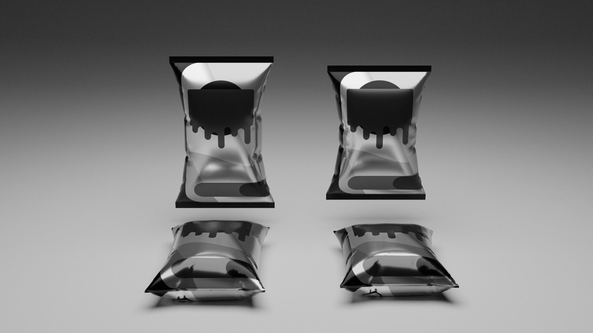 3D model Chips Packet Pack VR / AR / low-poly | CGTrader