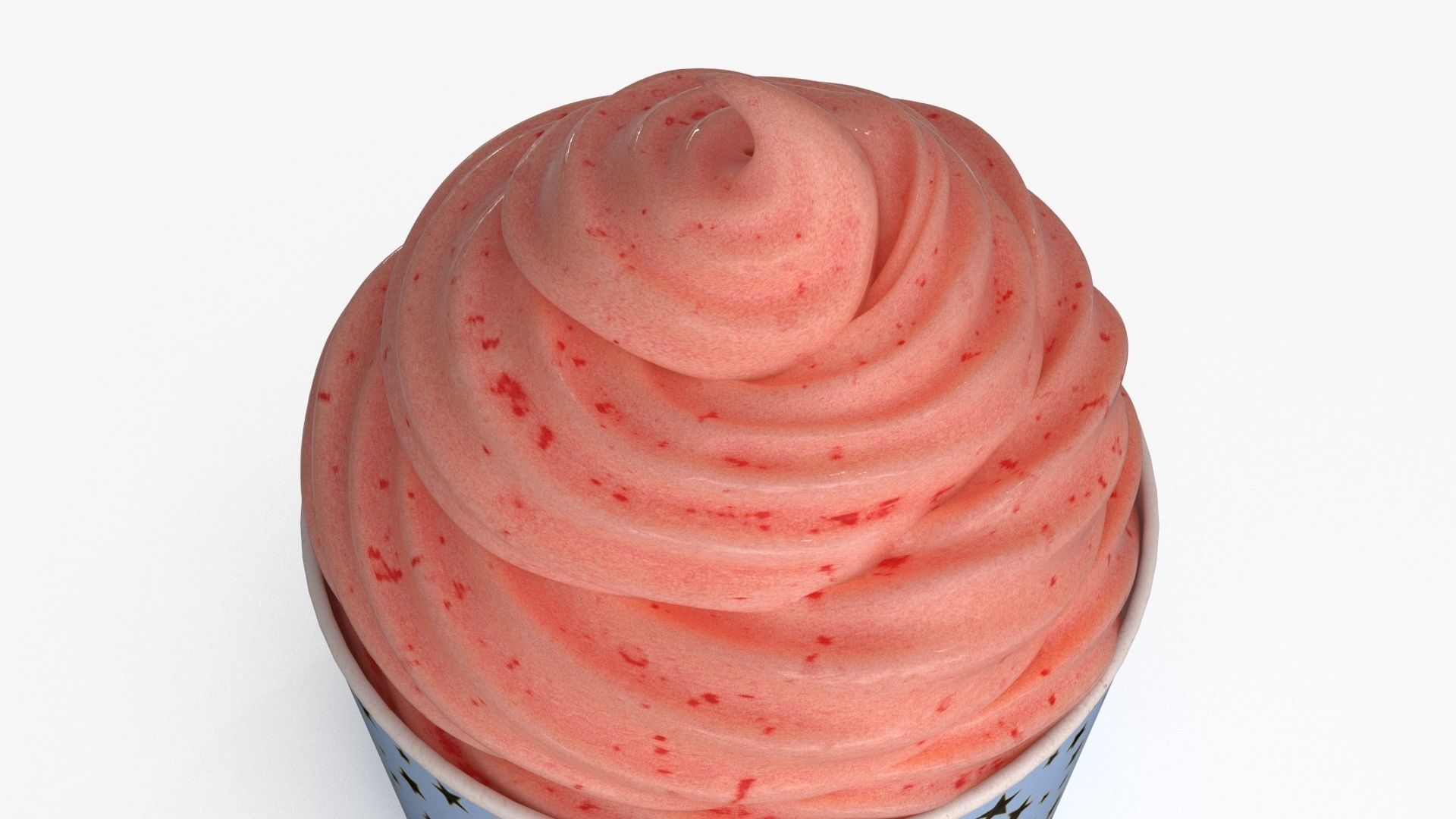 Ice Cream Cup Fruit 3D model | CGTrader