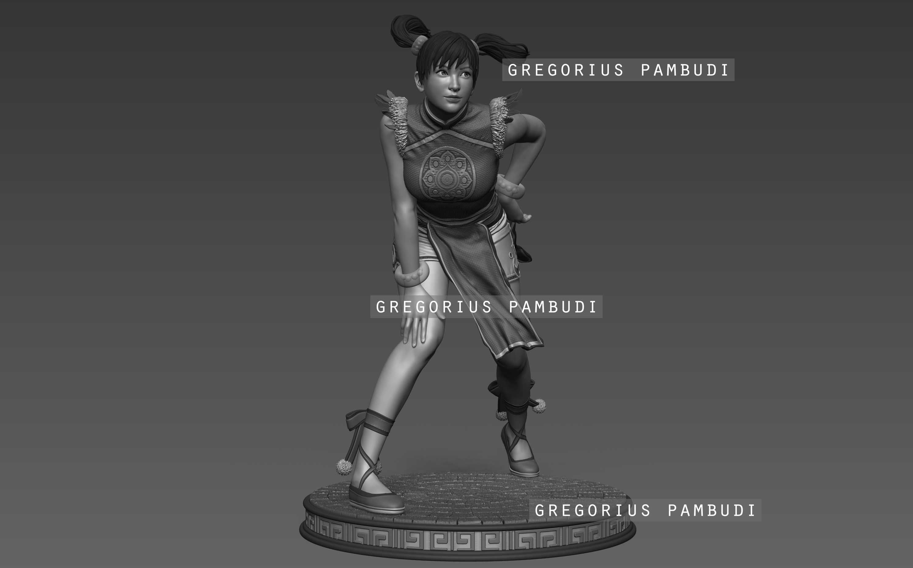 Ling Xiaoyu Tekken Fan Art Statue 3d Printable 3D model 3D printable | CGTrader