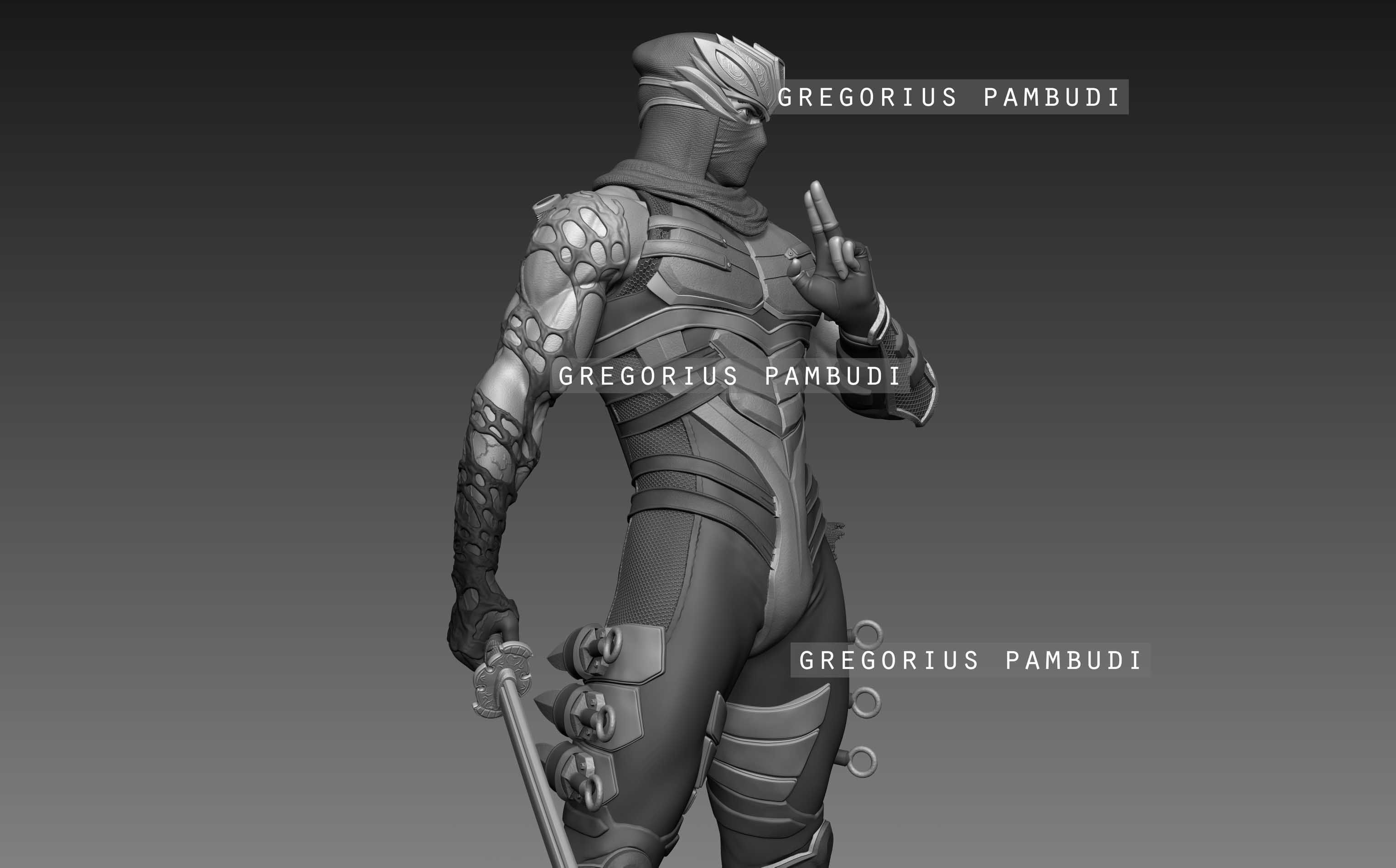 Ryu Hayabusa Ninja Gaiden Fan Art Statue 3d Printable 3D model 3D ...