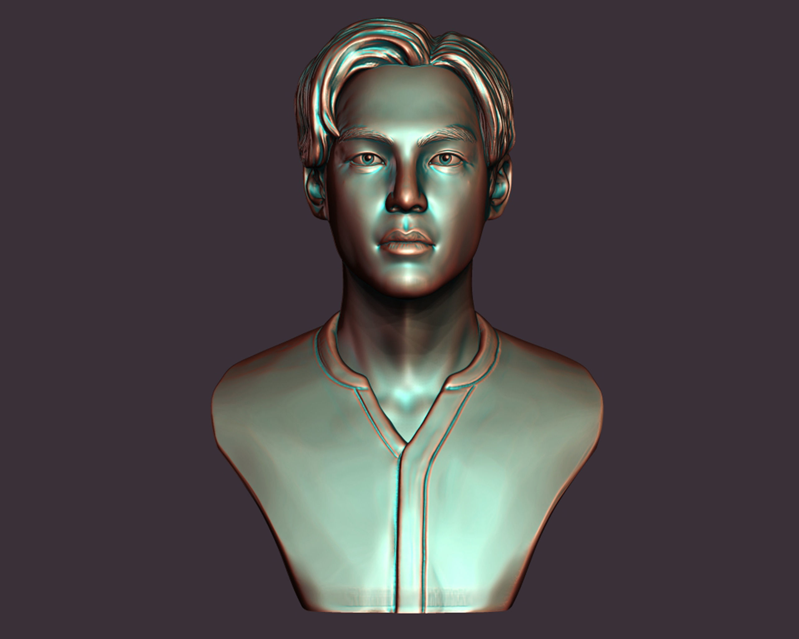 BTS member V bust 3D model 3D printable | CGTrader