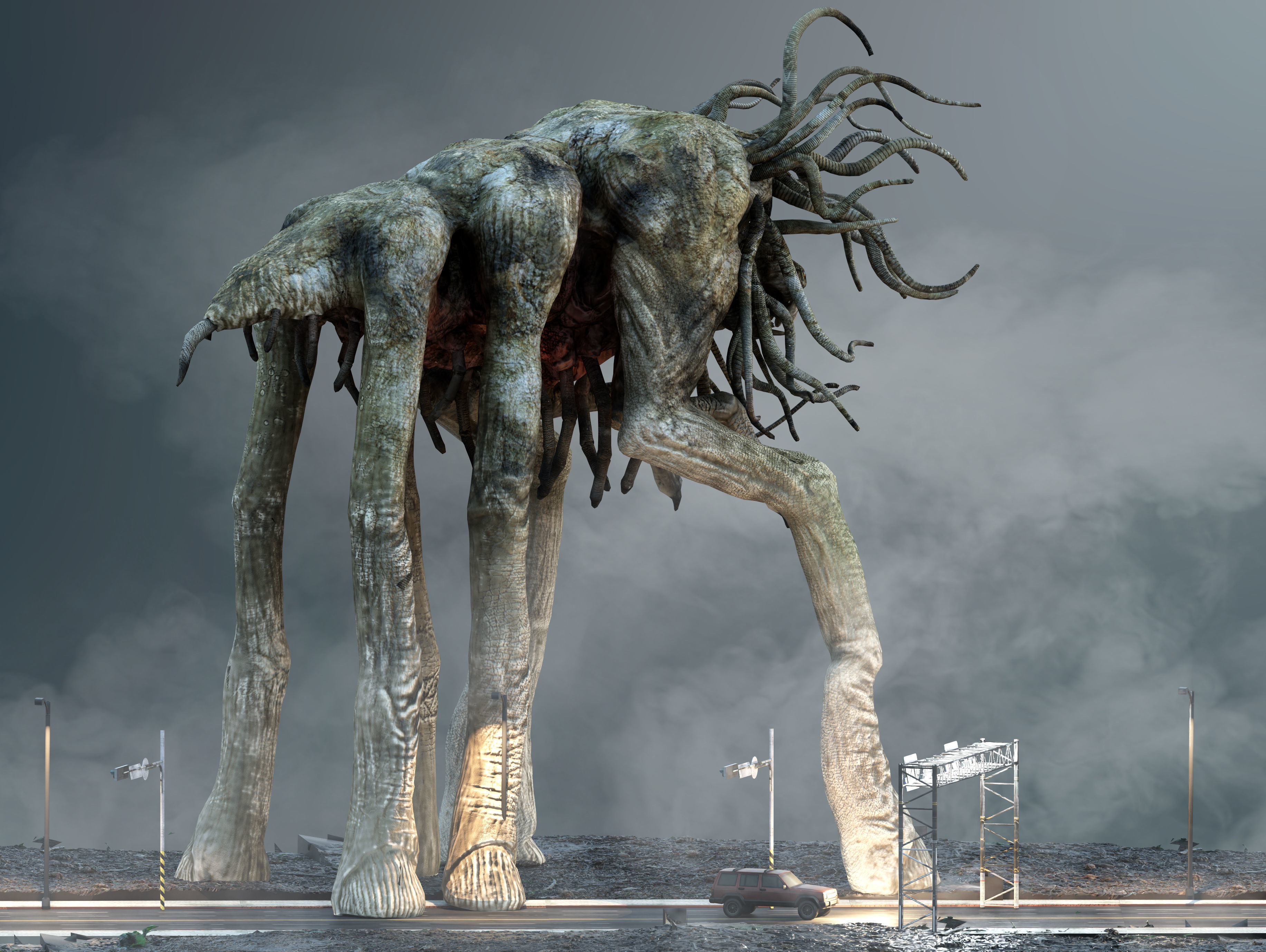 3D model Creature of the Mist VR / AR / low-poly rigged | CGTrader