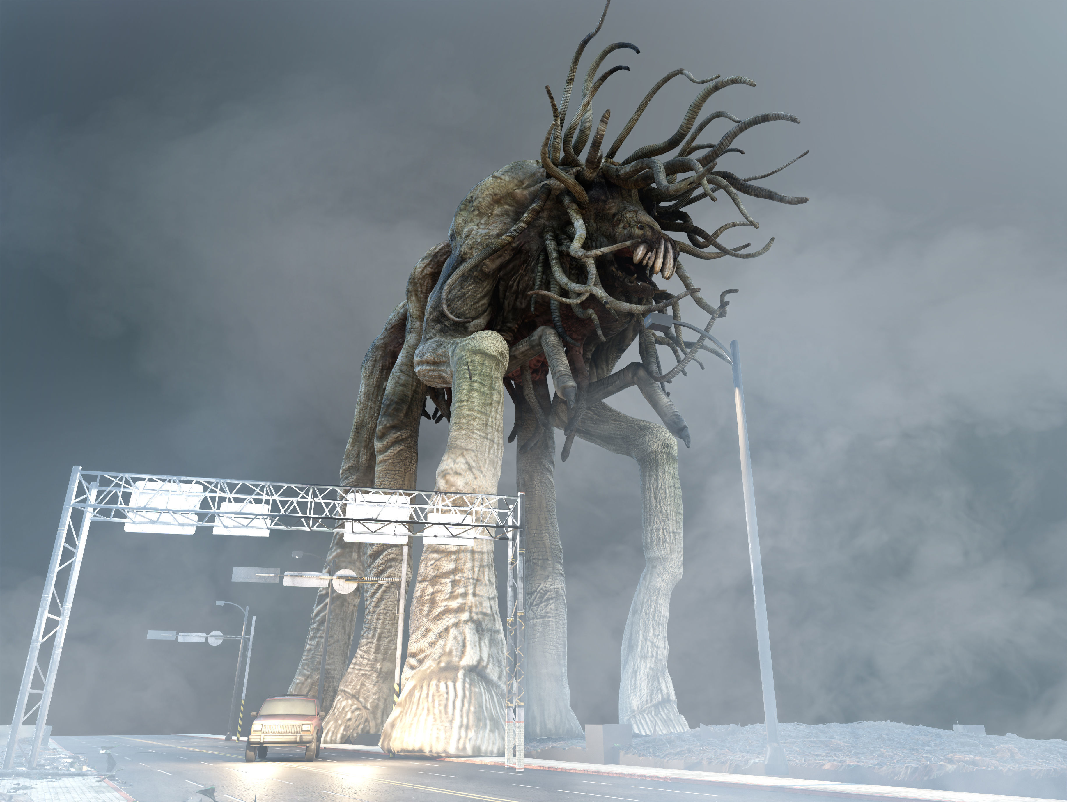 3D model Creature of the Mist VR / AR / low-poly rigged | CGTrader