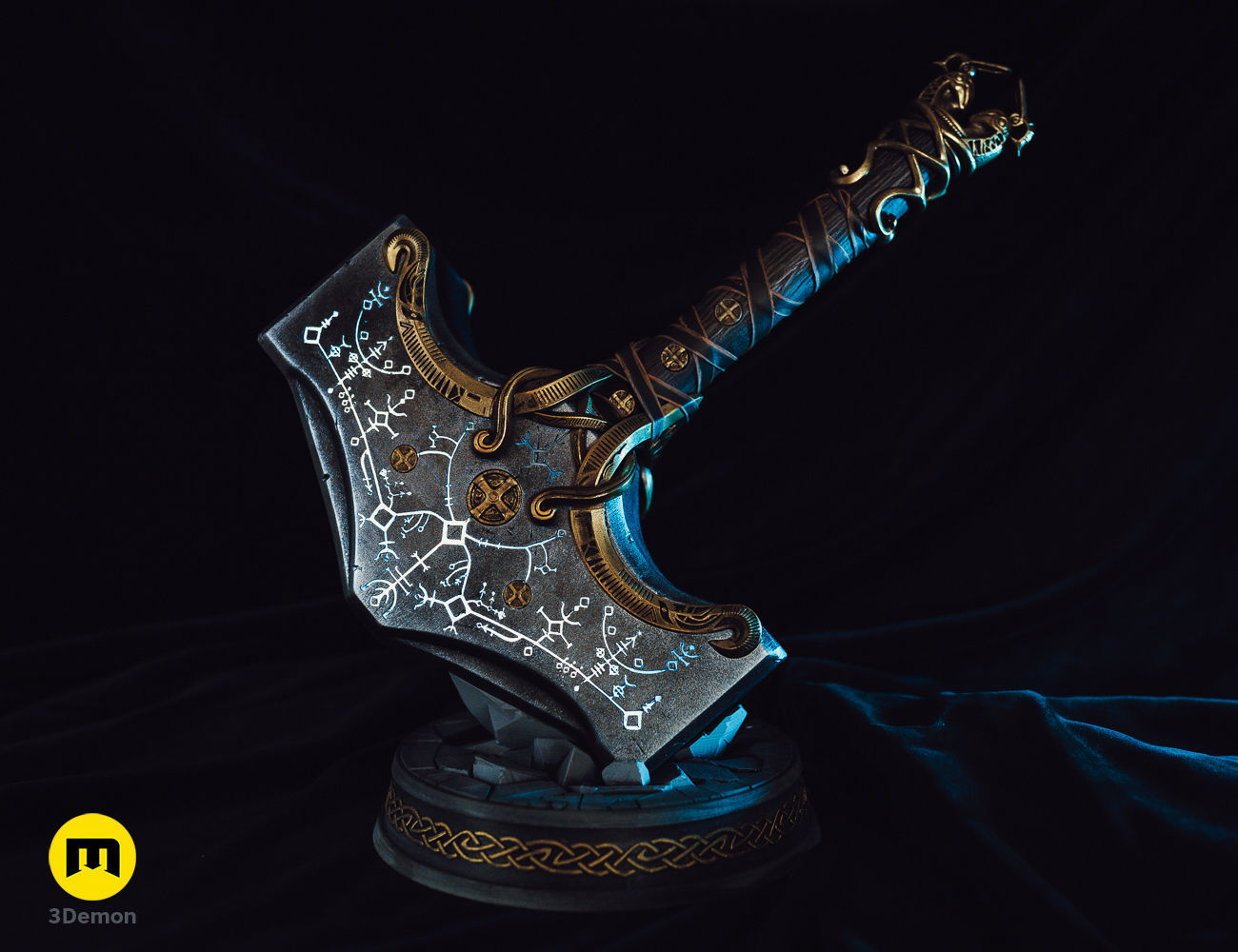 Mjolnir hammer - God of War Ragnarok 3D model 3D printable | CGTrader