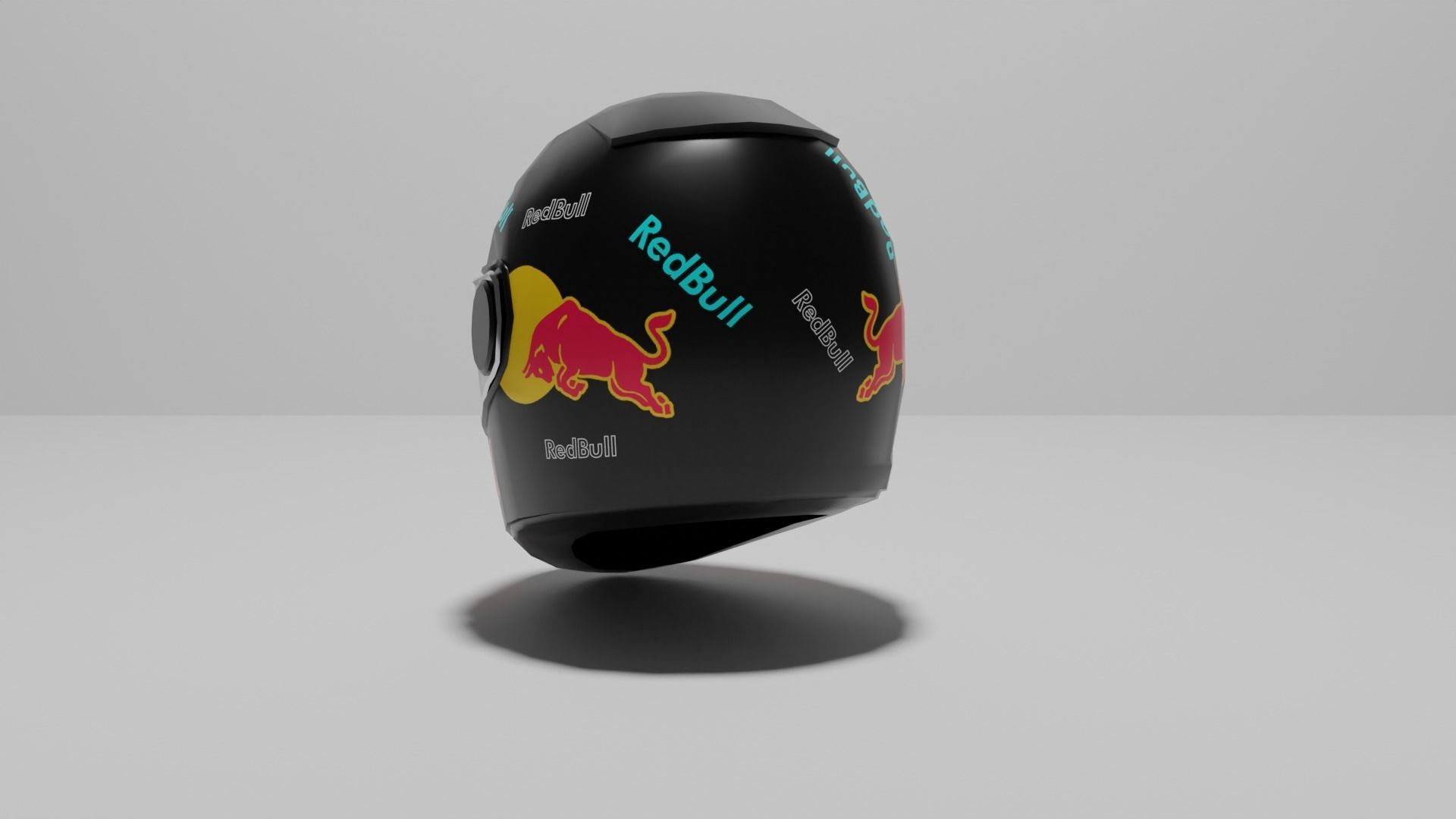 3D model Red bull Helmet VR / AR / low-poly | CGTrader