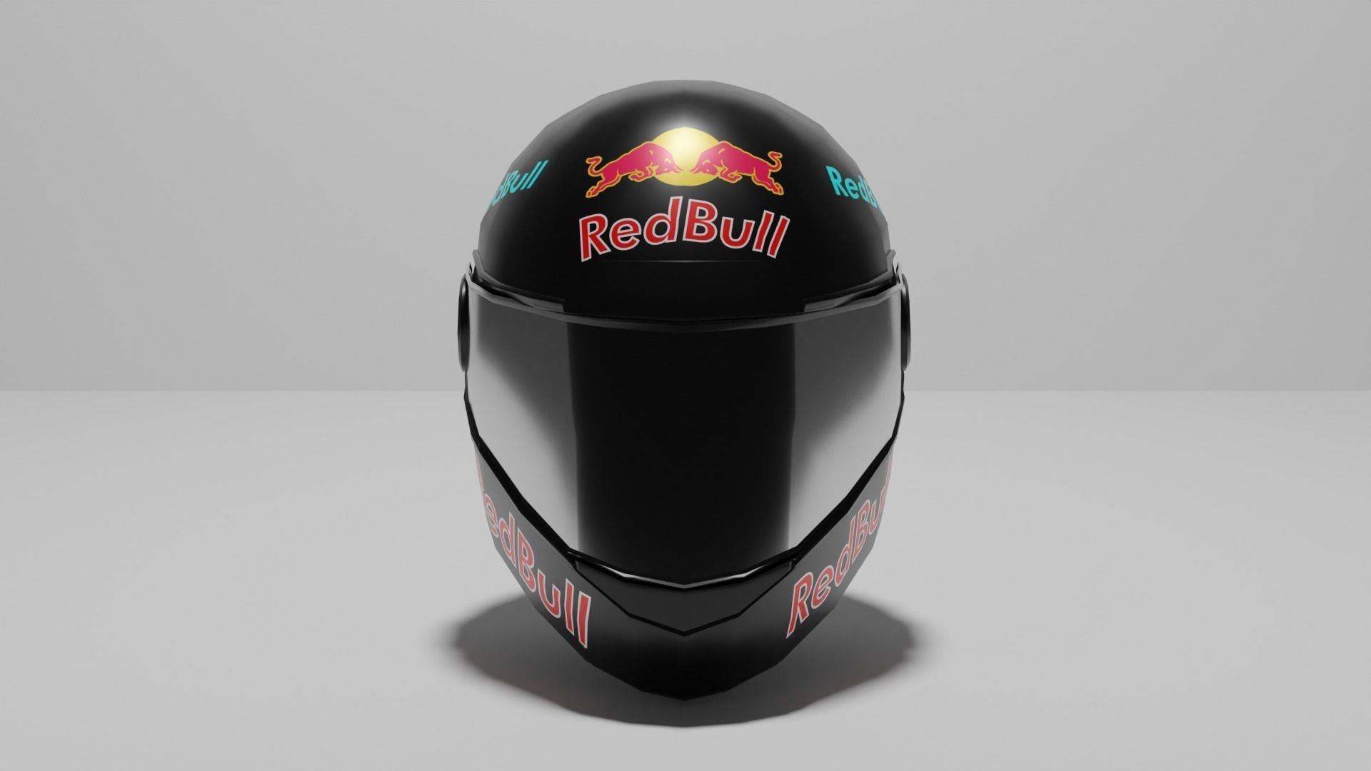 3D model Red bull Helmet VR / AR / low-poly | CGTrader
