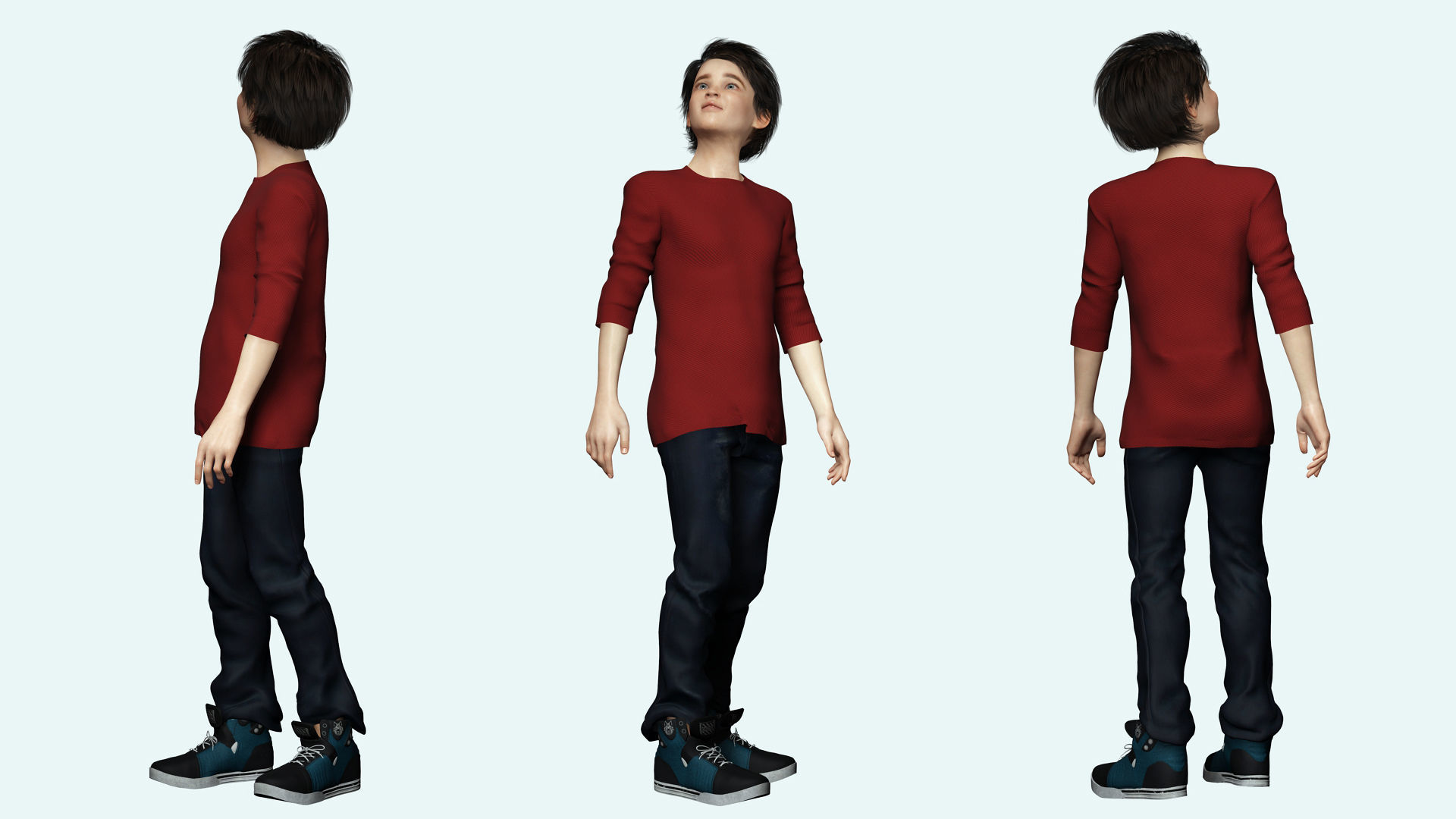3D model Realistic Boy Child VR / AR / low-poly | CGTrader